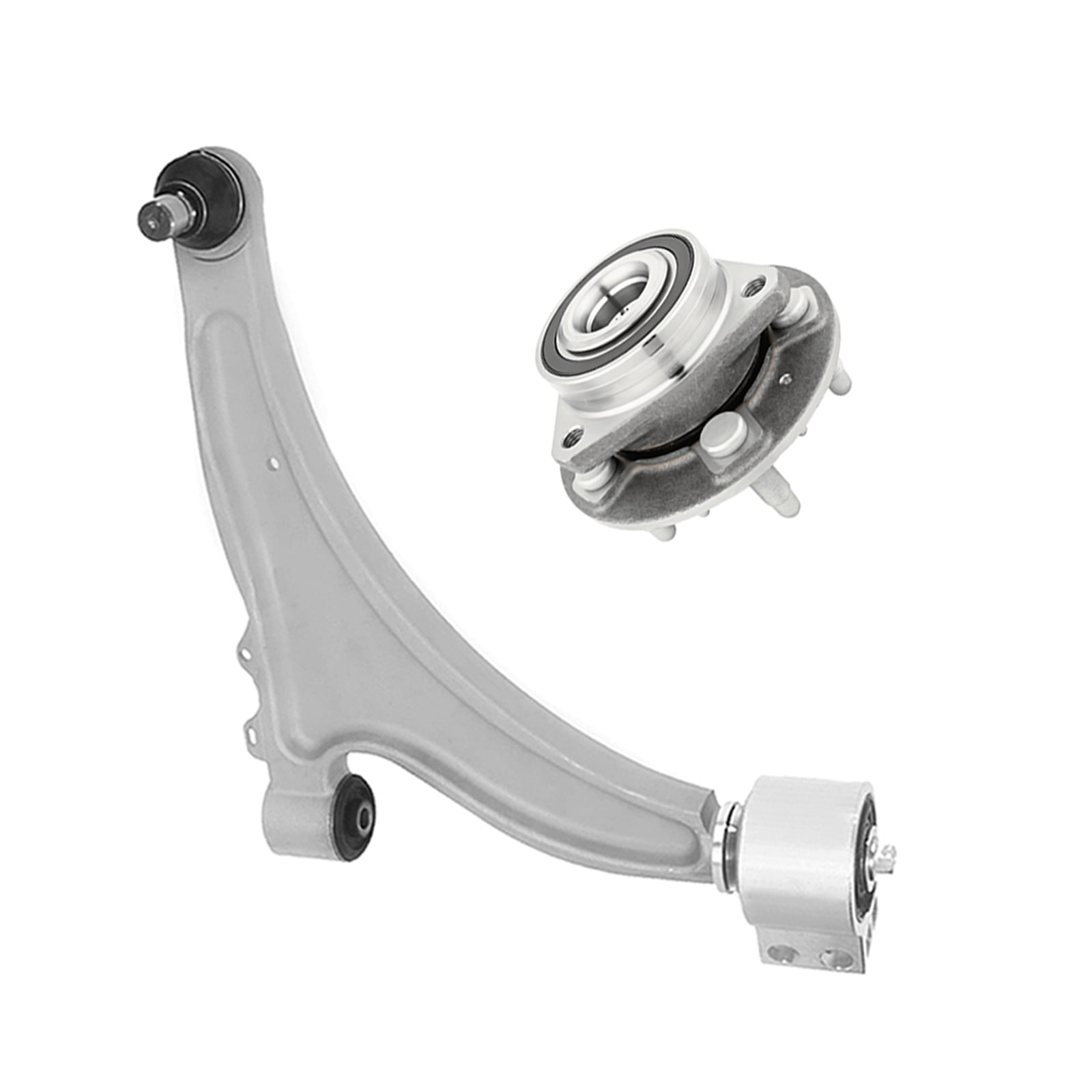 Front Right Lower Control Arm Ball Joint-Wheel Hub Bearing Assembly For ...