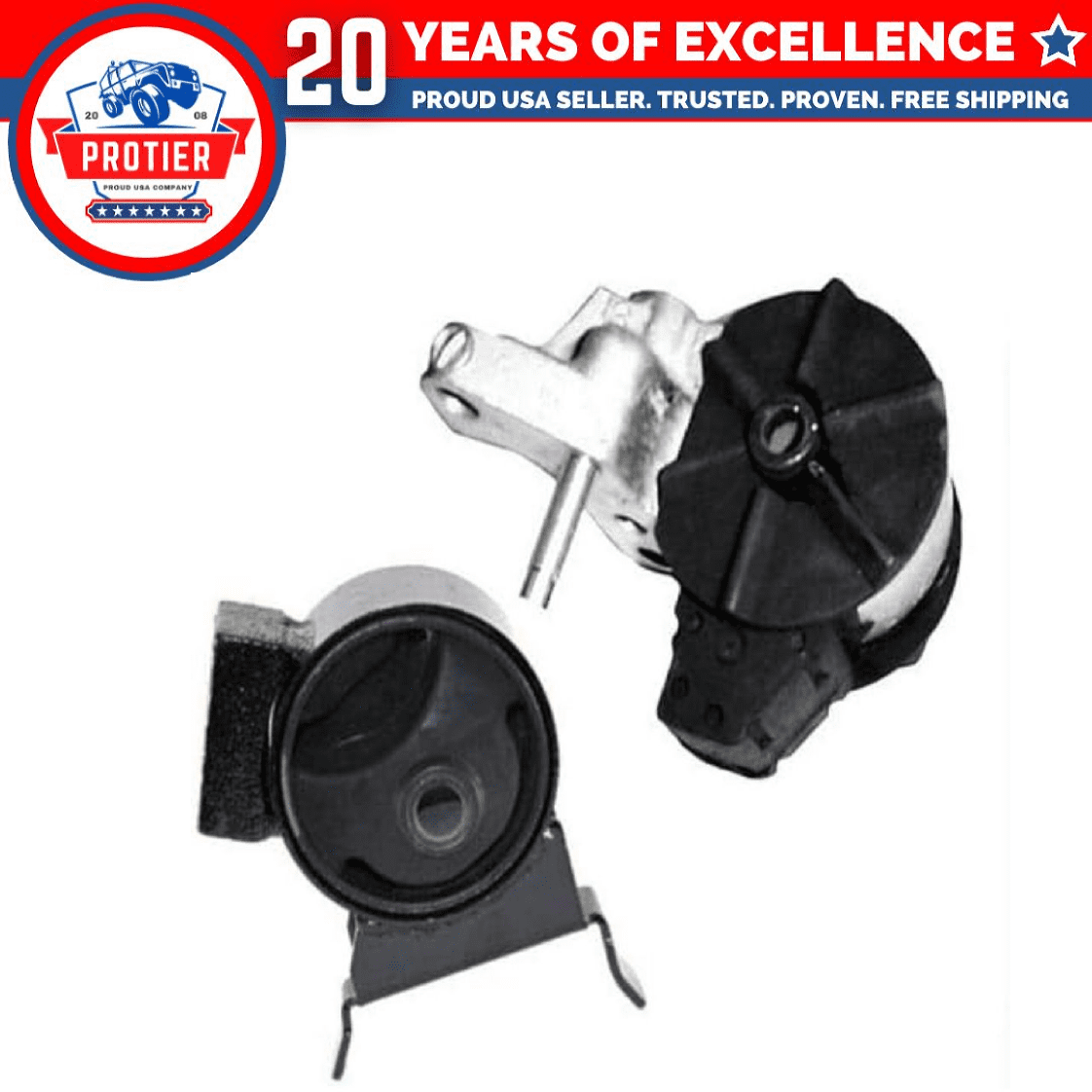 Front Right Motor & Trans Mount 2PCS for 1996-1999 Toyota Paseo 1.5L ...