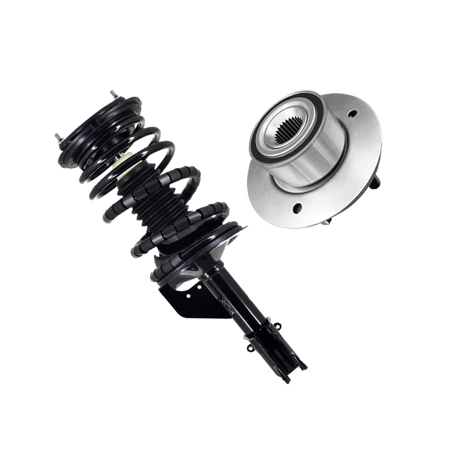 Front Right Wheel Hub Bearing Assembly-Quick Complete Strut-Coil Spring ...
