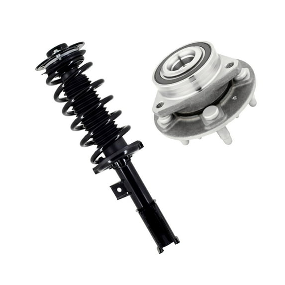 Front Right Wheel Hub Bearing-Quick Complete Strut-Coil Spring For 2010 ...