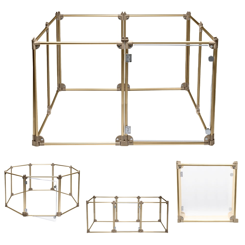 Front Row Foldable Dog Playpen Pen, Durable Indoor Outdoor Portable ...