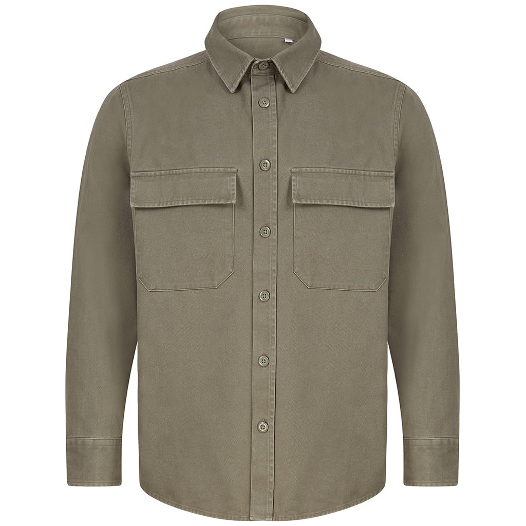 Front Row Mens Cotton Drill Overshirt - Walmart.com