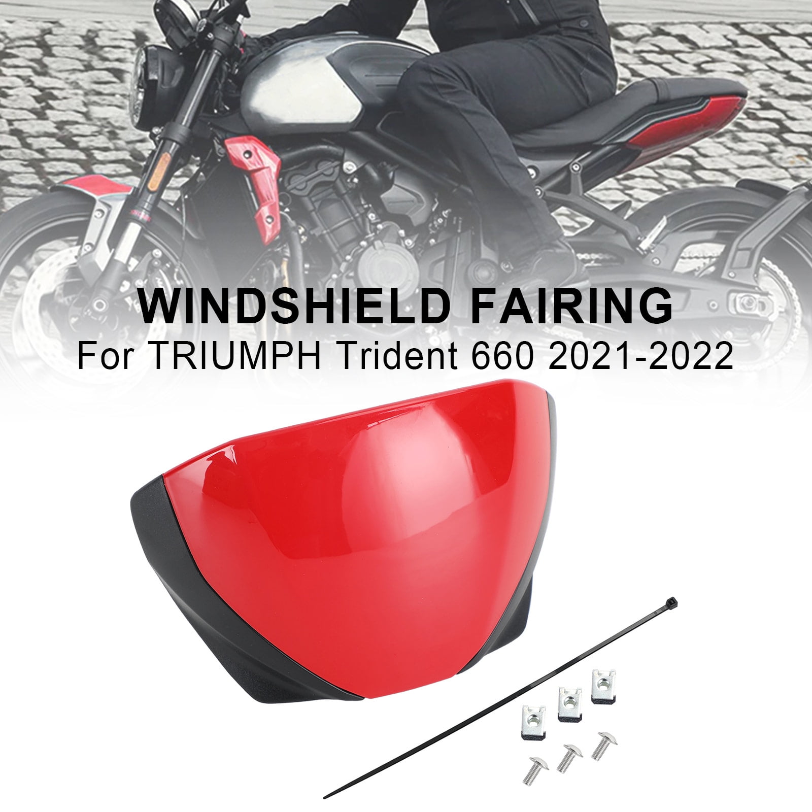 Front Screen Windshield Fairing Windscreen Deflector For Trident 660 ...