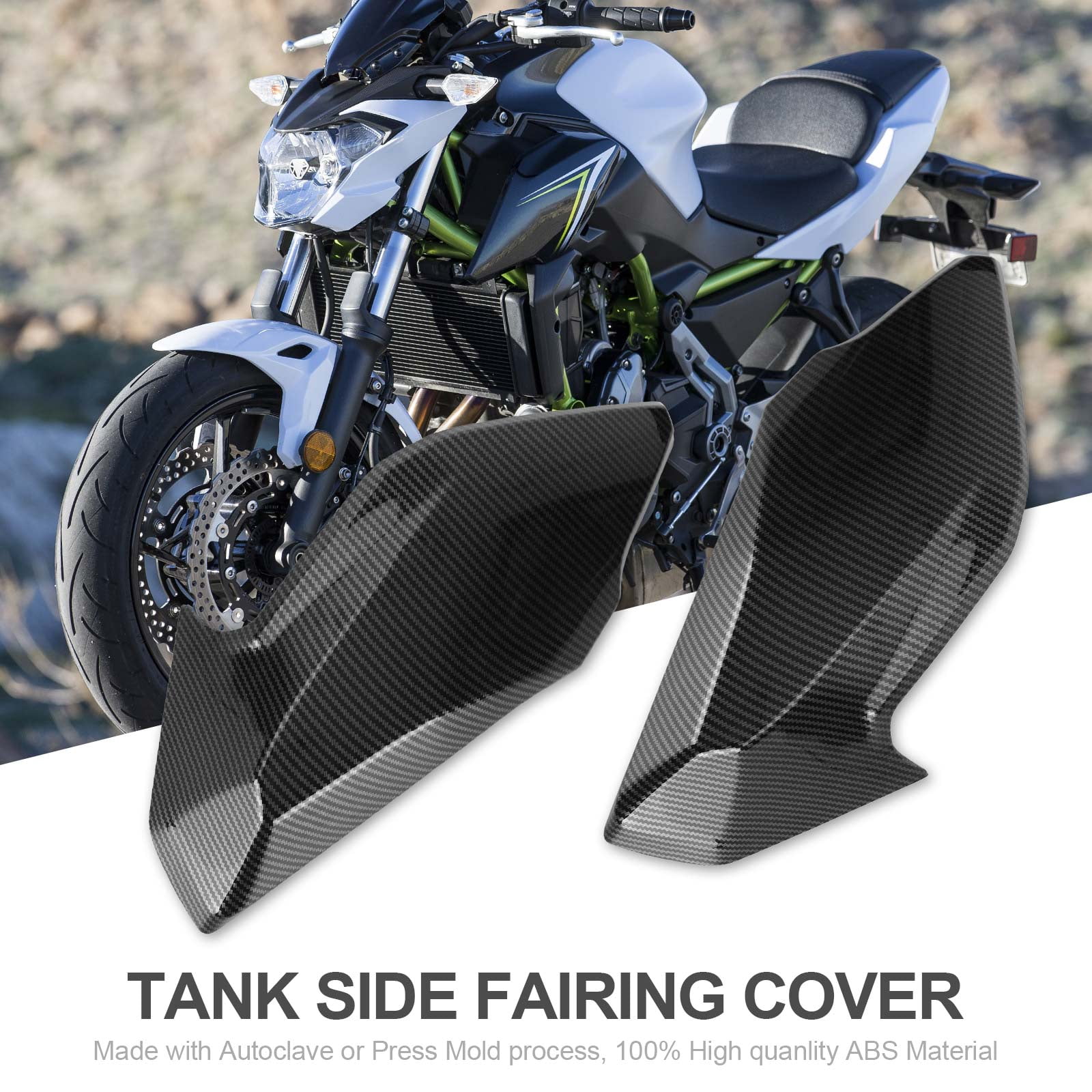 Front Side Tank Gas Trim Fairing Panel Cowl For Kawasaki Z650 2017 2018 ...