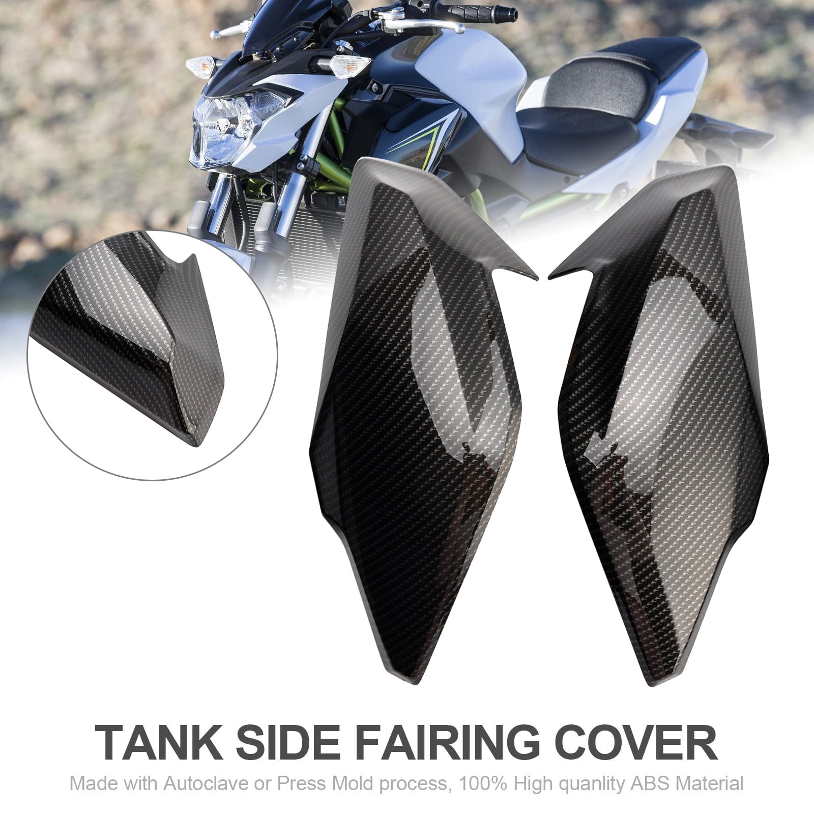 Front Side Tank Gas Trim Fairing Panel Cowl for Kawasaki Z650 2017 2018 ...