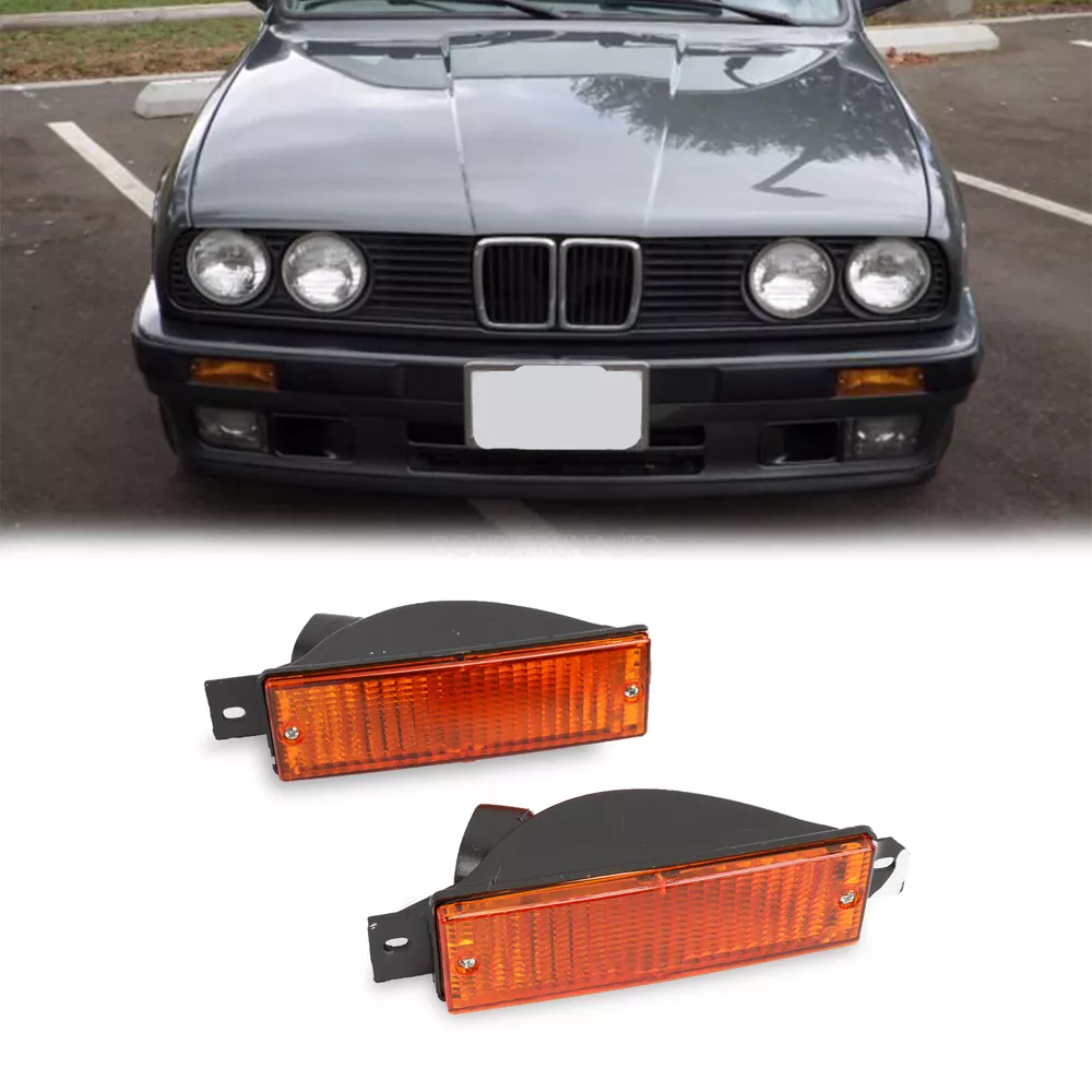 Front Signal Turn Signals Indicators Corners Lights For BMW 3 E30 87-91 ...
