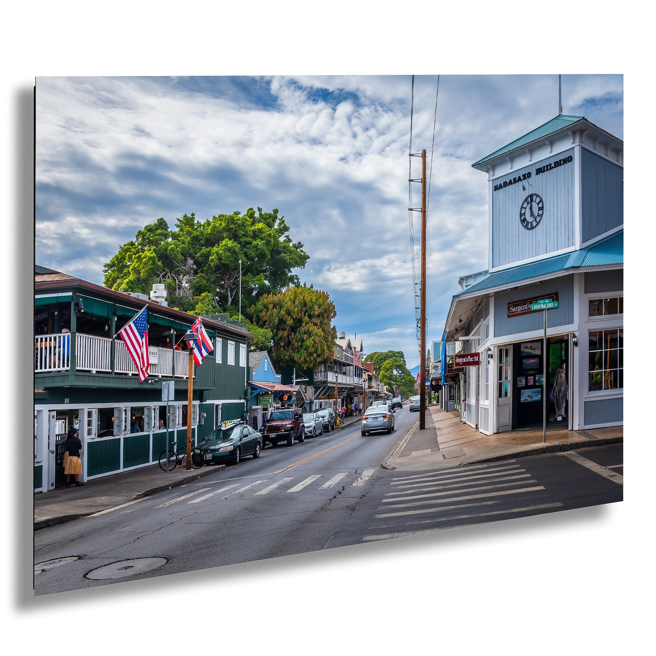Front Street, Lahaina: Maui Hawaii Historic Wall Art Aluminum/Acrylic ...