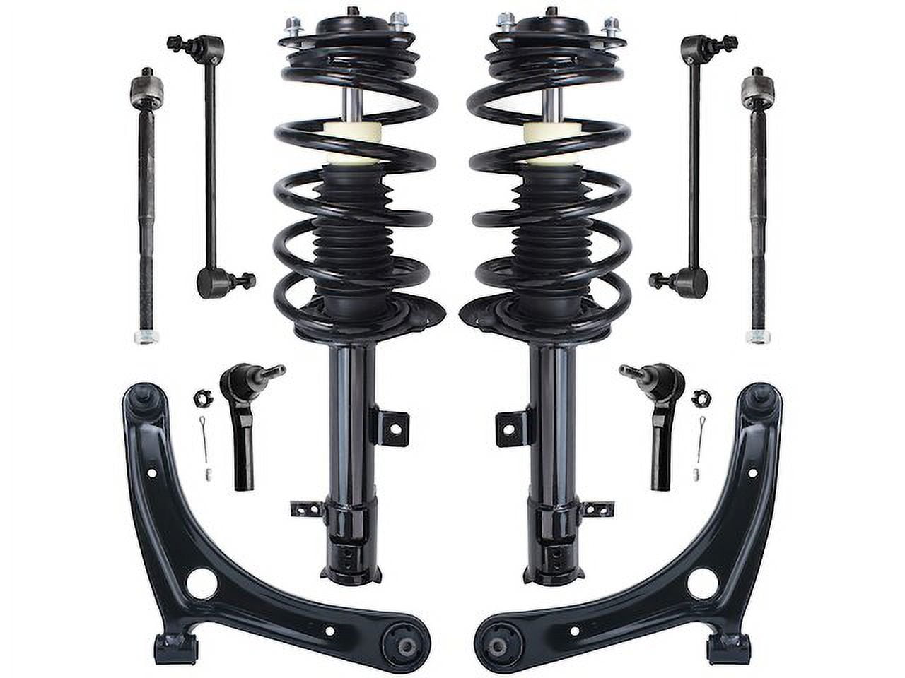 Front Strut Coil Spring Control Arm Ball Joint and Tie Rod End Sway Bar ...