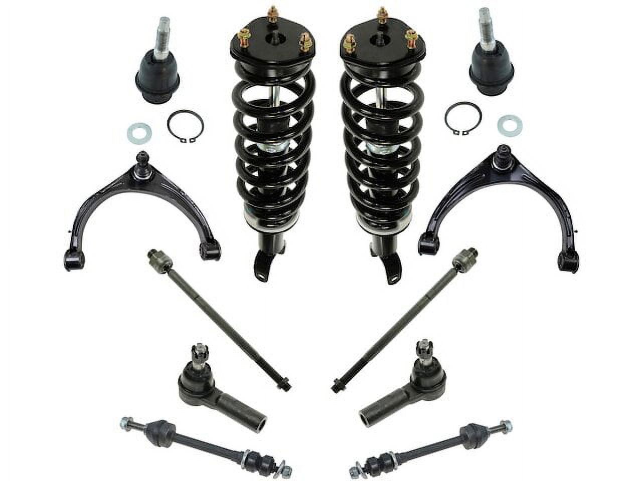 Front Strut Coil Spring Control Arm Kit 12 Piece - Compatible with 2009 ...