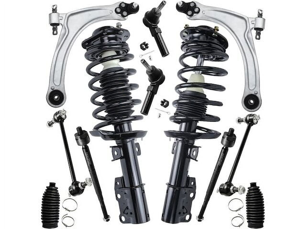 Front Strut Coil Spring Control Arm Tie Rod Kit - Compatible with 2006 ...