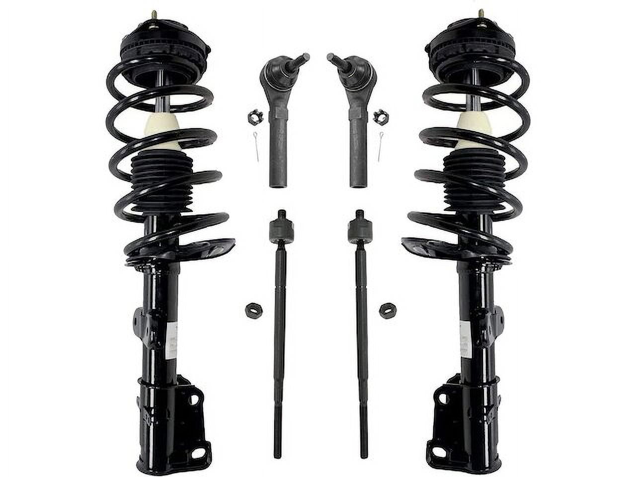 Front Strut Coil Spring and Tie Rod End Kit - Compatible with 2008 ...
