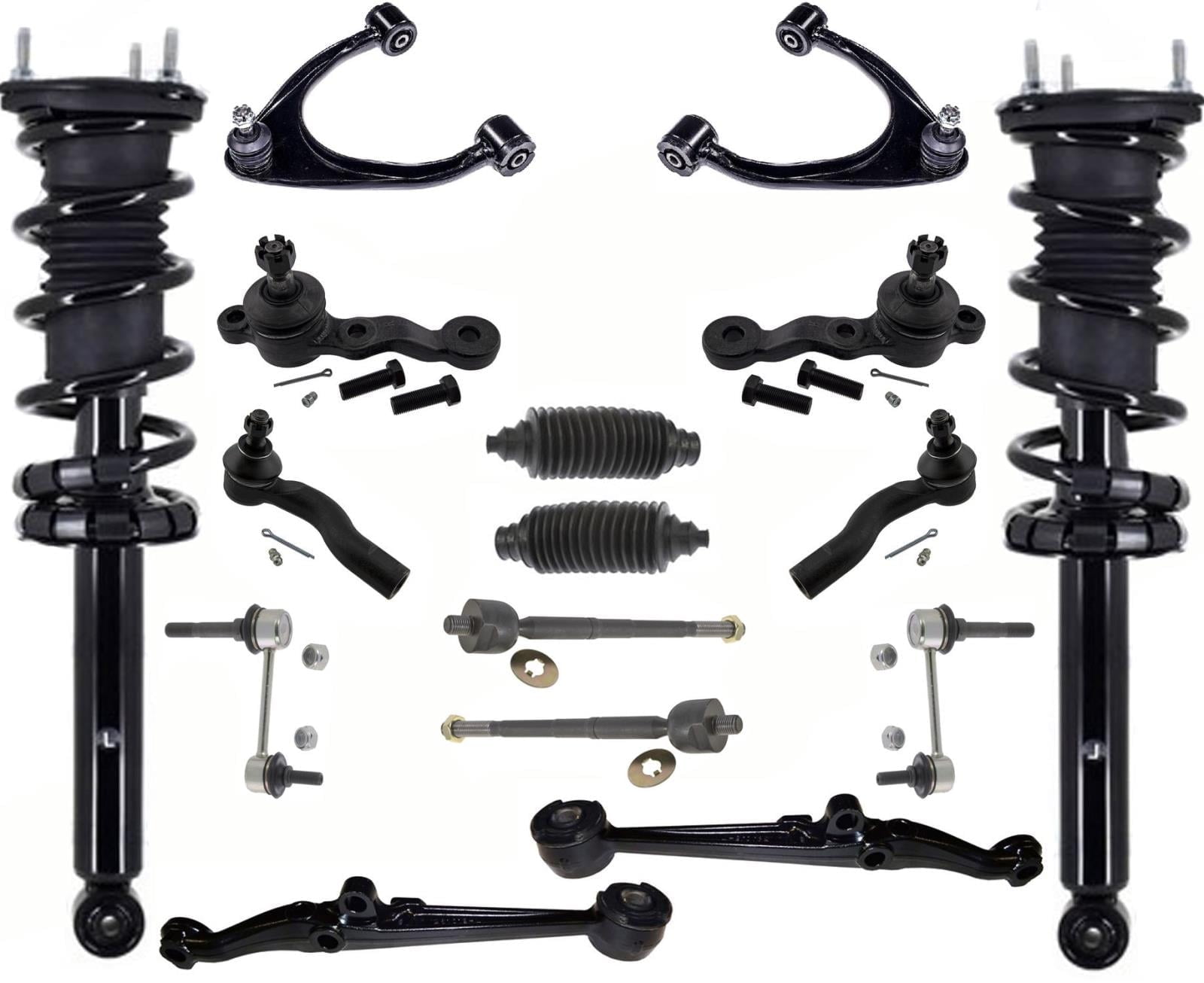 Front Struts Control Arms Ball Joint Tie Rods Links For Lexus IS300 02 ...