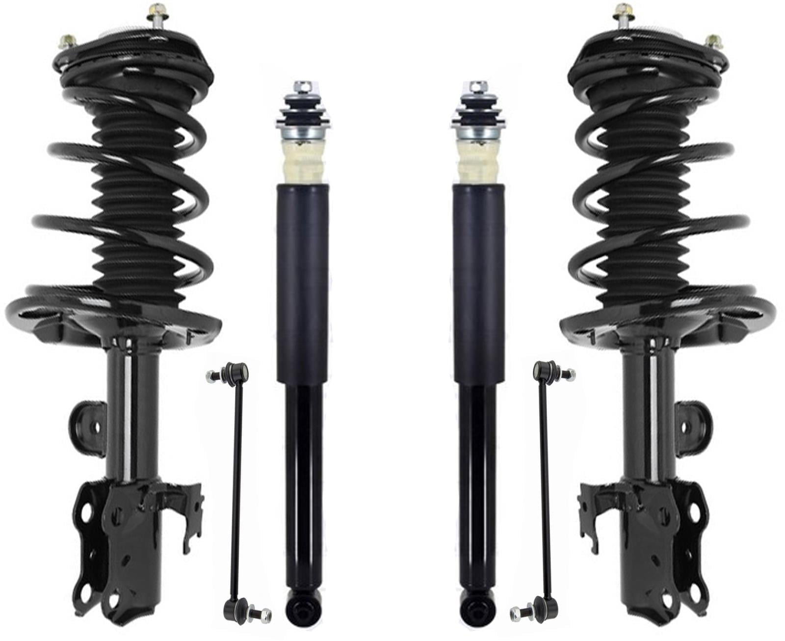 Front Struts Rear Complete Shocks & Sway Bar Links For Toyota Prius V ...