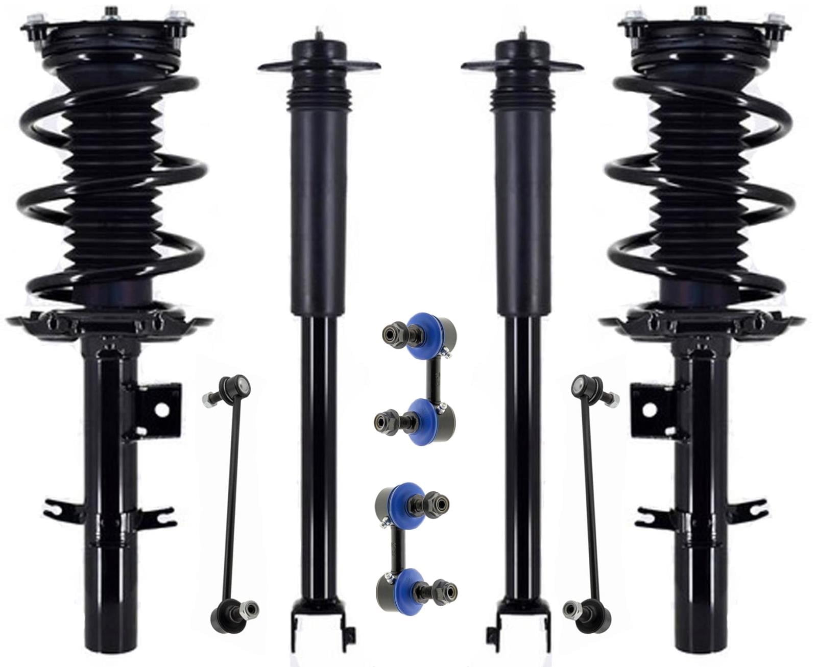 Front Struts Rear Shocks & Links For Nissan Altima Front Wheel Drive ...
