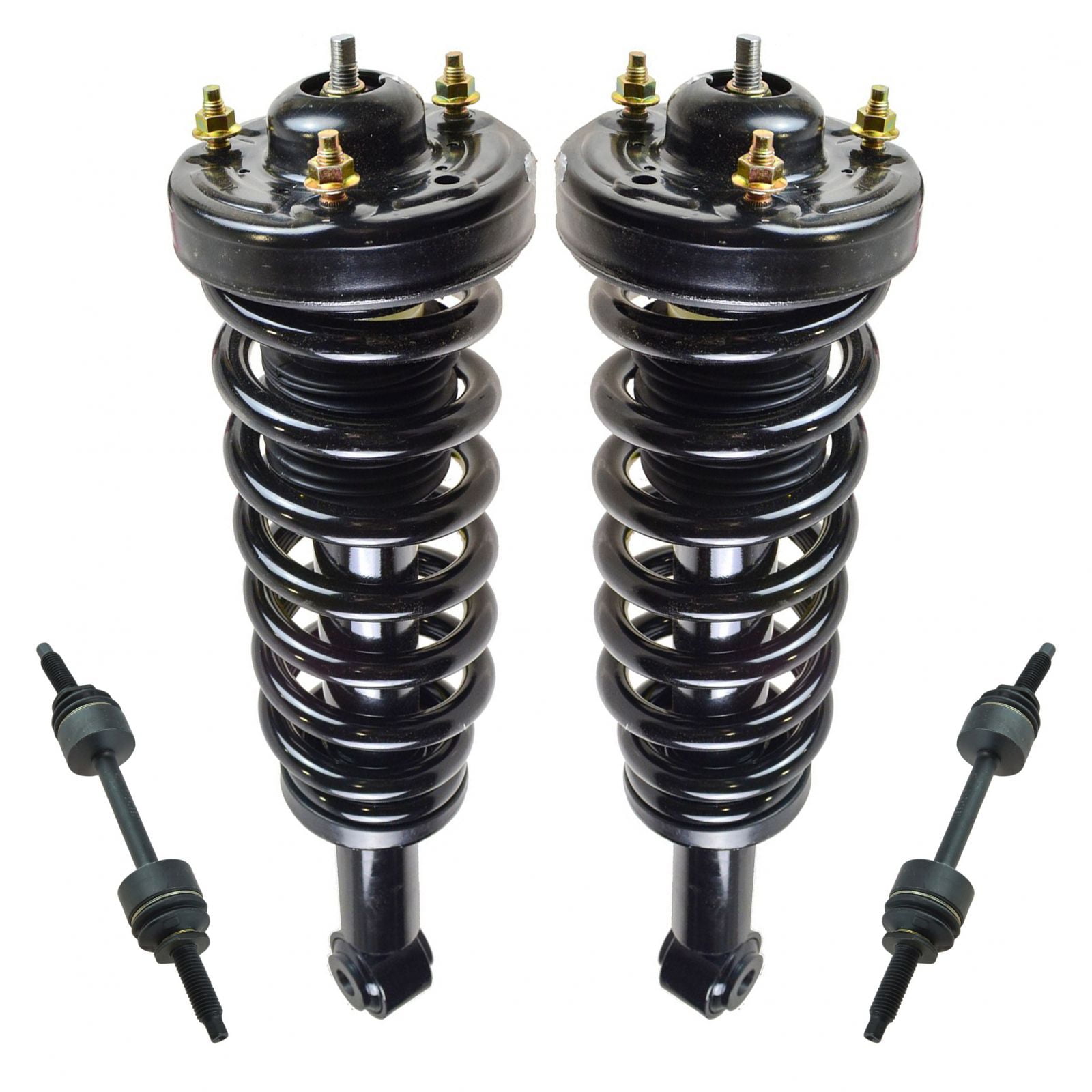Front Suspension Kit Strut & Spring Assemblies with Sway Links for Ford ...