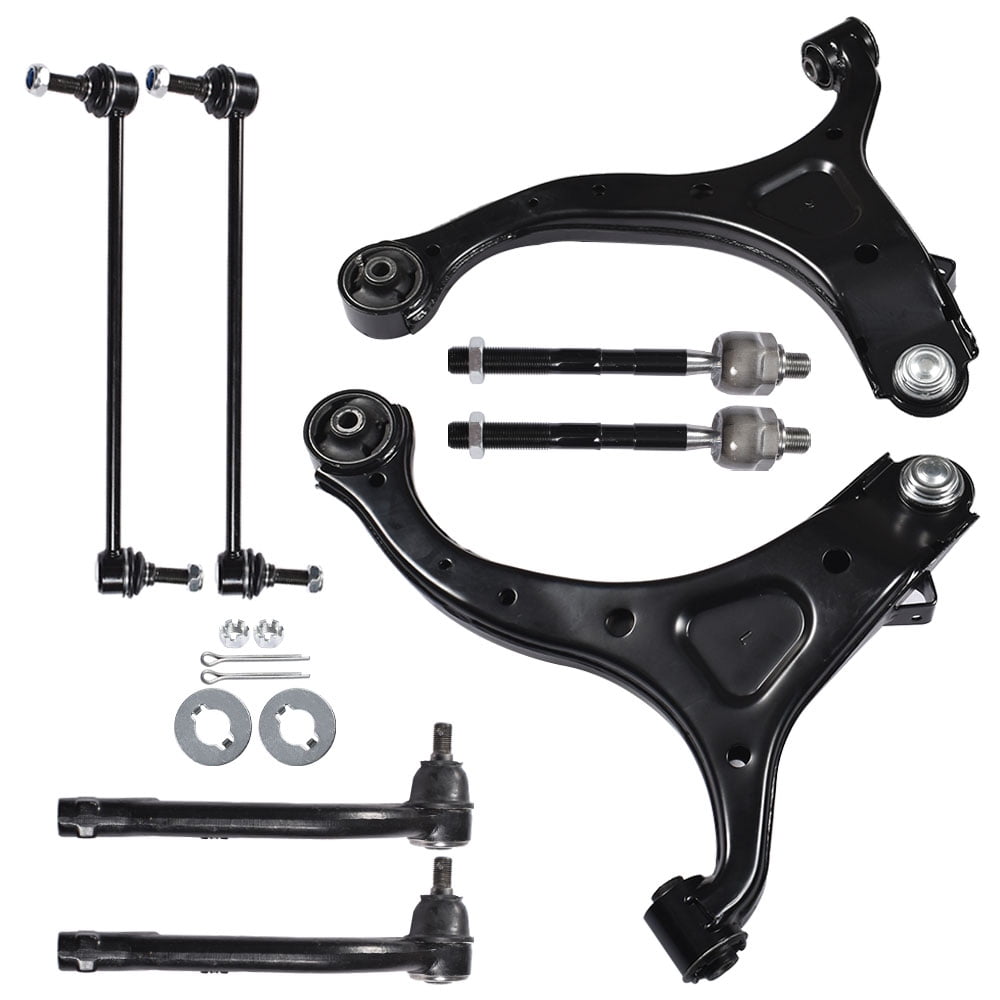 Front Suspension Lower Control Arm Ball Joint Sway Bar Link Tie Rod End Kit 8 Piece Set ...