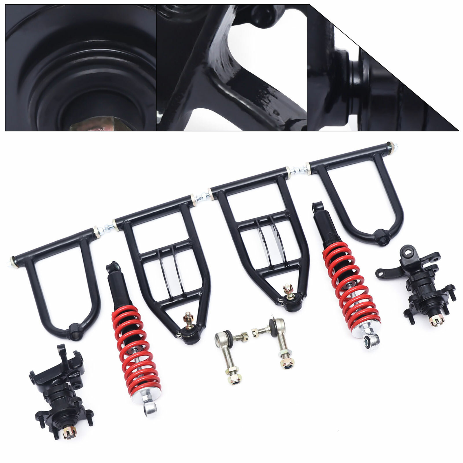 Front Suspension Shock Swing Arm Upper/Lower A Arm DIY ATV Go Kart ...