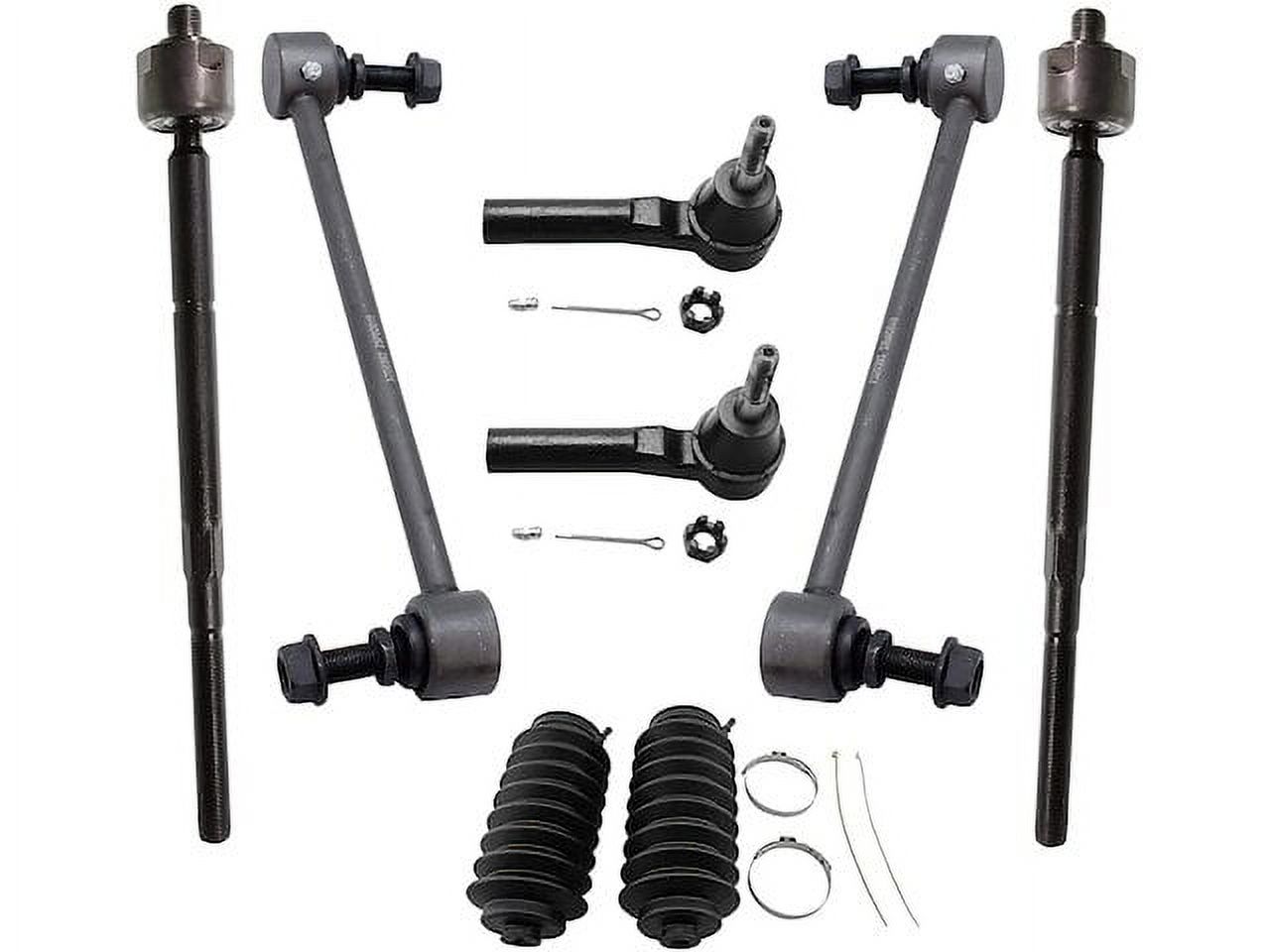 Front Sway Bar Link and Tie Rod End Kit - Compatible with 2009 - 2018 Dodge Journey 2010 2011 ...