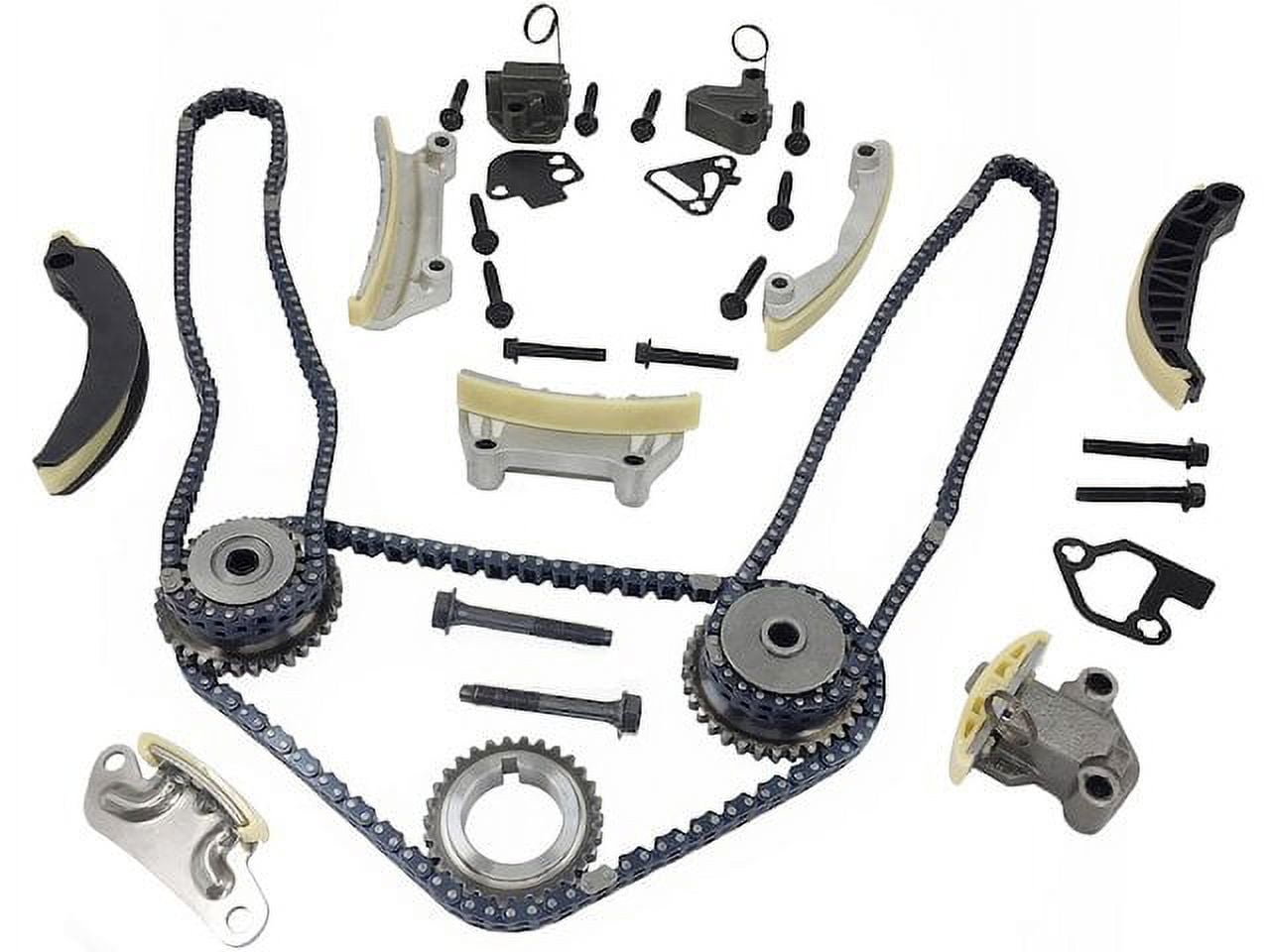 Front Timing Chain Kit - with Upper and Lower Chains, Guide Rails ...
