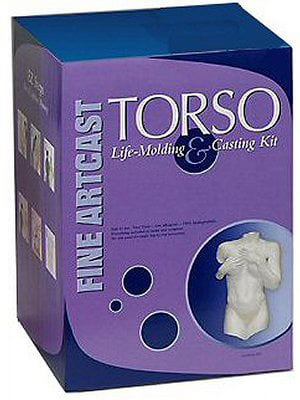 Front Torso Casting Kit -by Artmolds - Create a White Plaster Casting ...