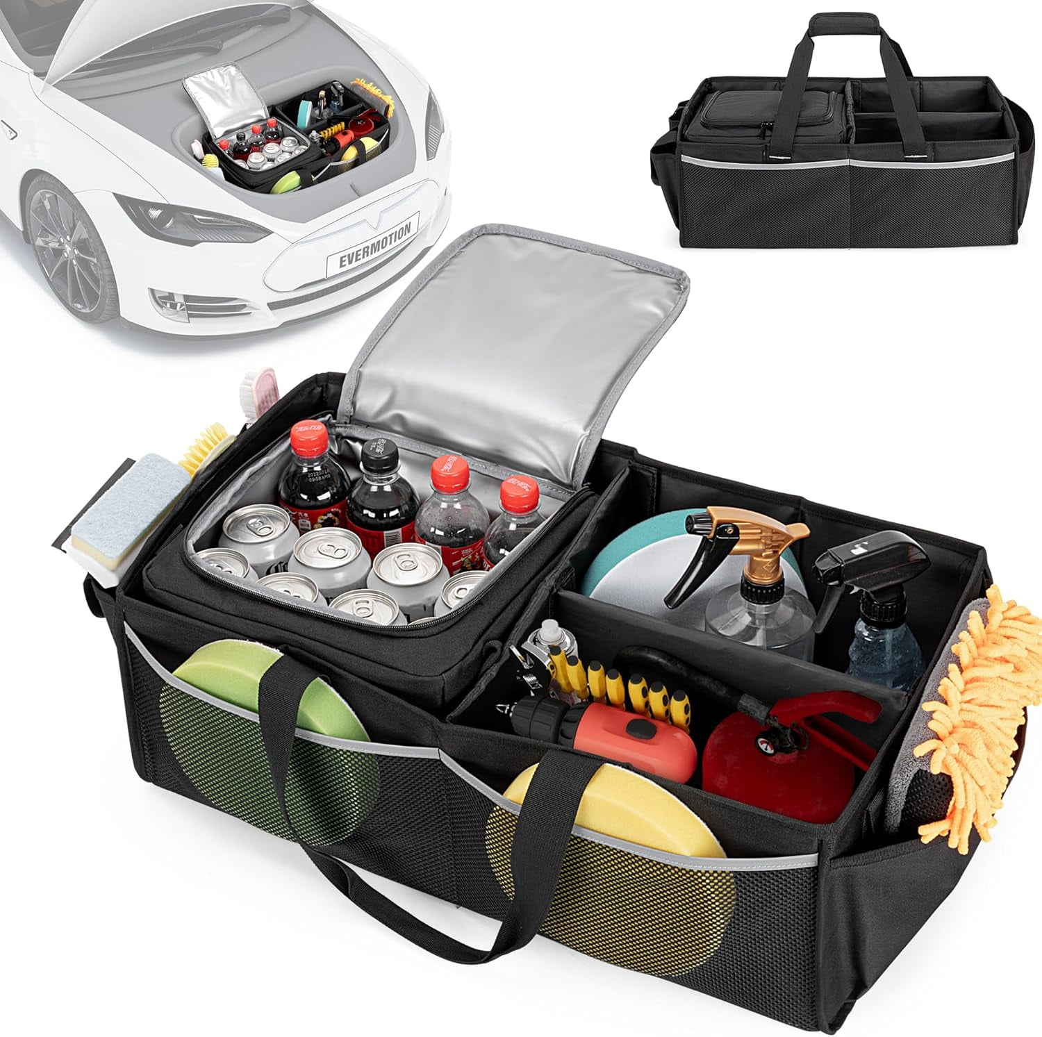 Front Trunk Organizer with Cooler Bag Compatible with Tesla Model 3 ...