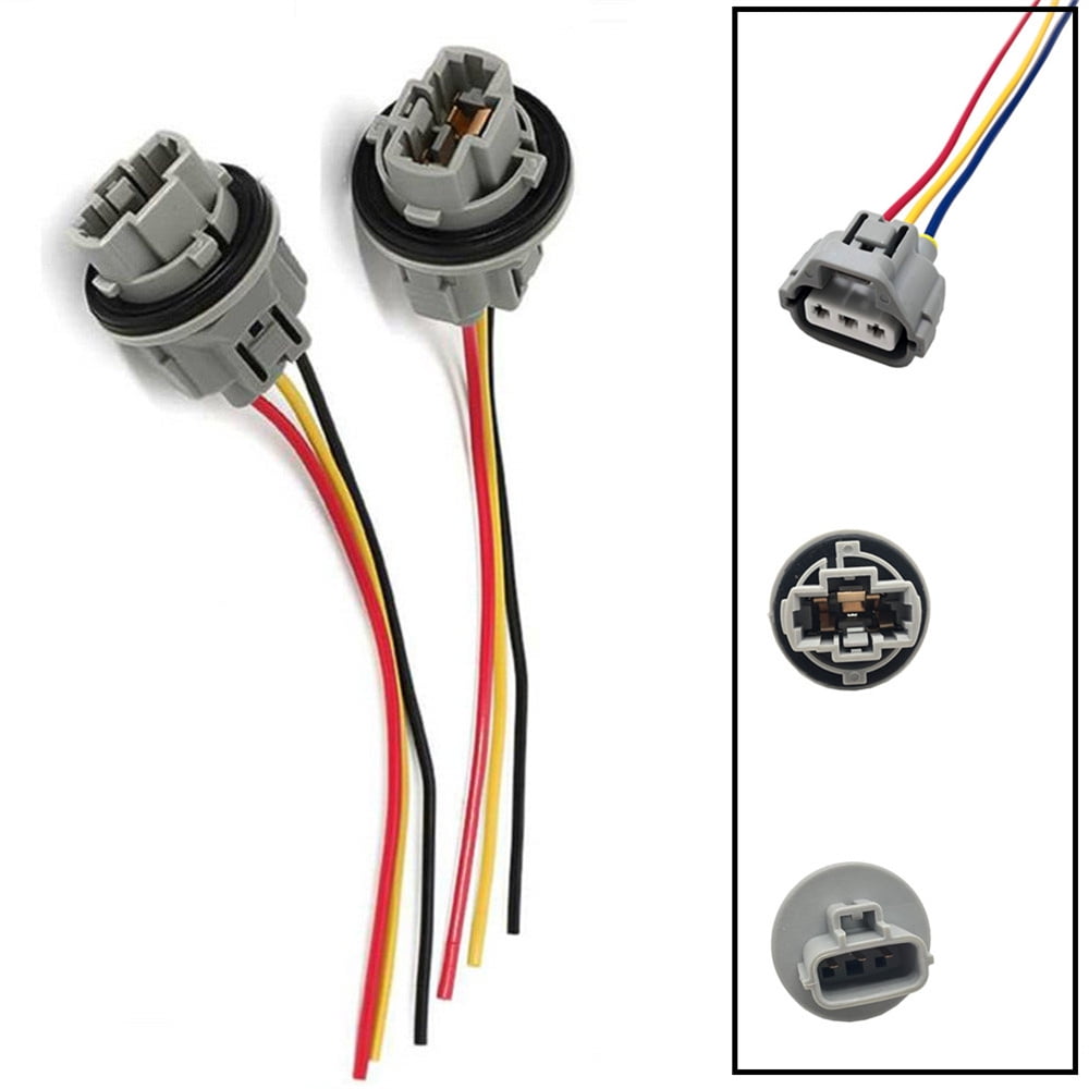 Front Turn Signal Light Connector Plug Harness + Bulb Socket Fit for ...