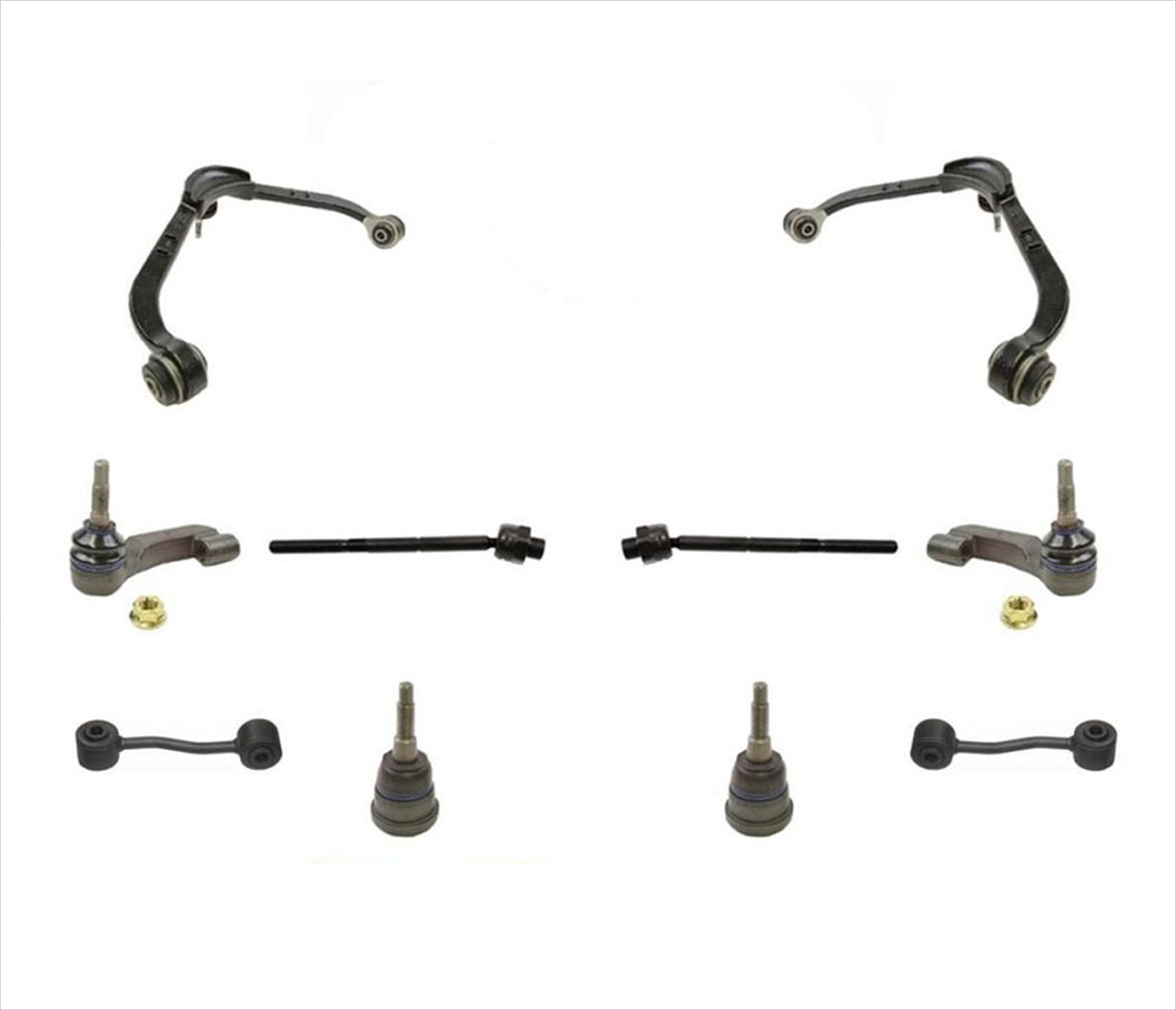 Front Upper Control Arms Ball Joints Tie Rods Links fits Jeep Liberty ...