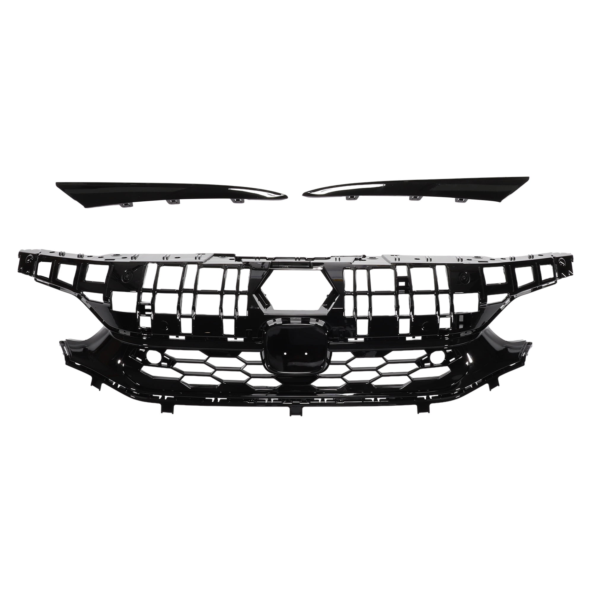 Front Upper Hood Bumper Grille Gril for Honda Civic 2022-2024 Facelift ...