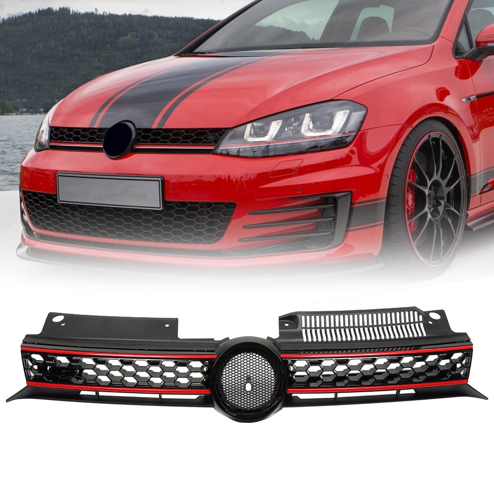 Front Upper Hood Grille Honeycomb Mesh Replaces for Volkswagen GTI 2010 ...