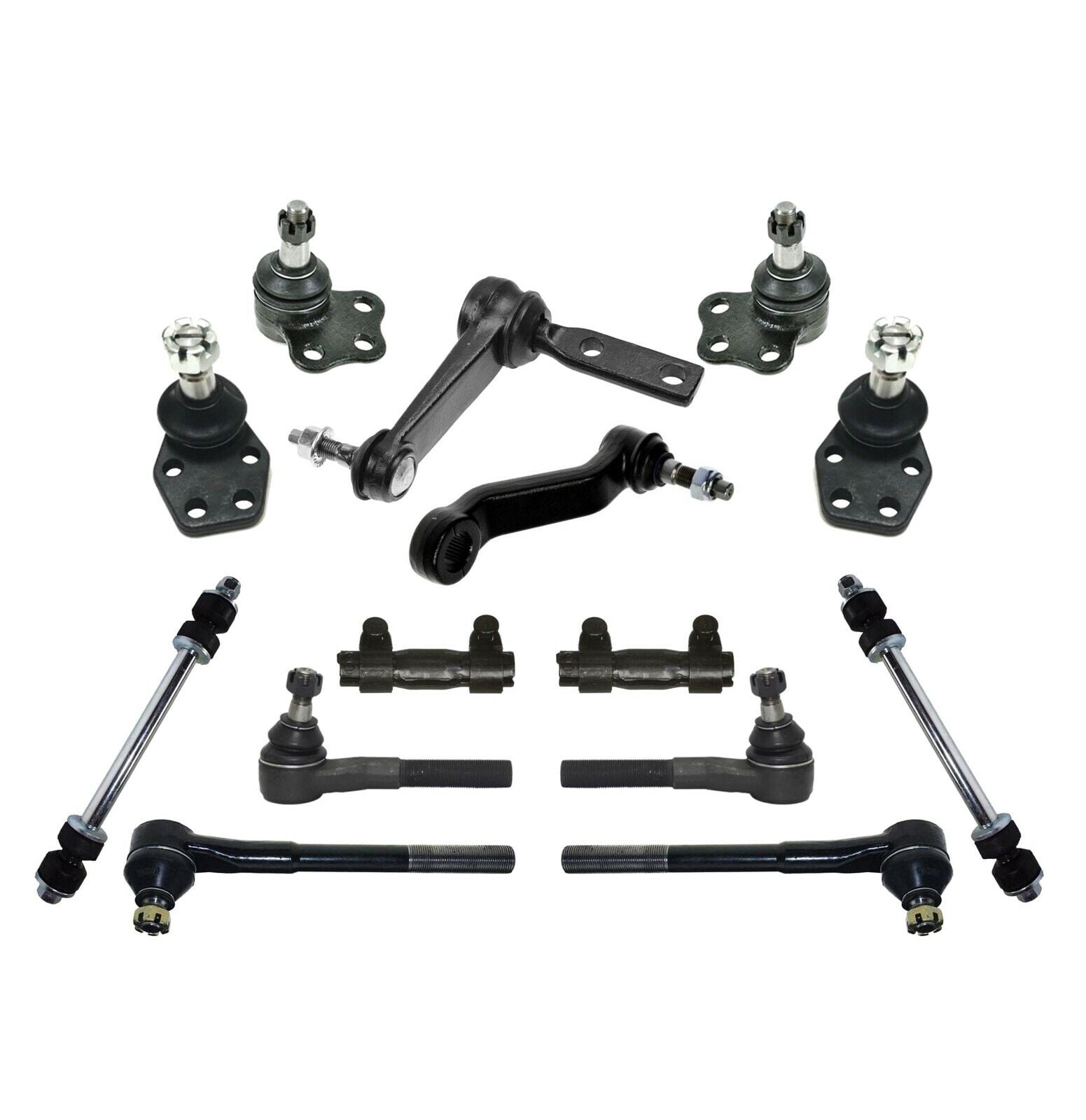 Front Upper & Lower Ball Joints Sway Bars Tie Rod Ends Adjusting ...