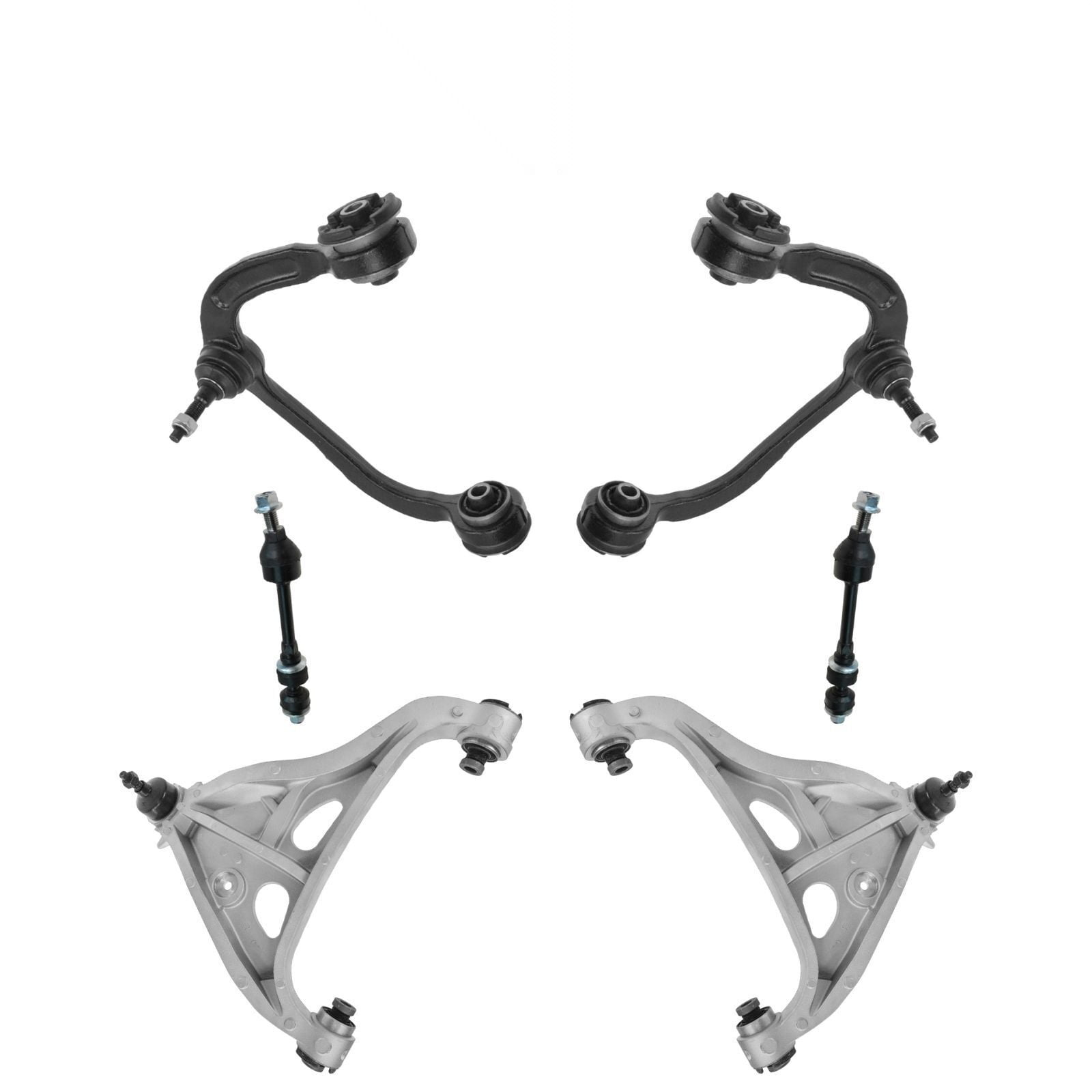Front Upper Lower Control Arm Sway Bar End Suspension Kit Set 6pc for ...