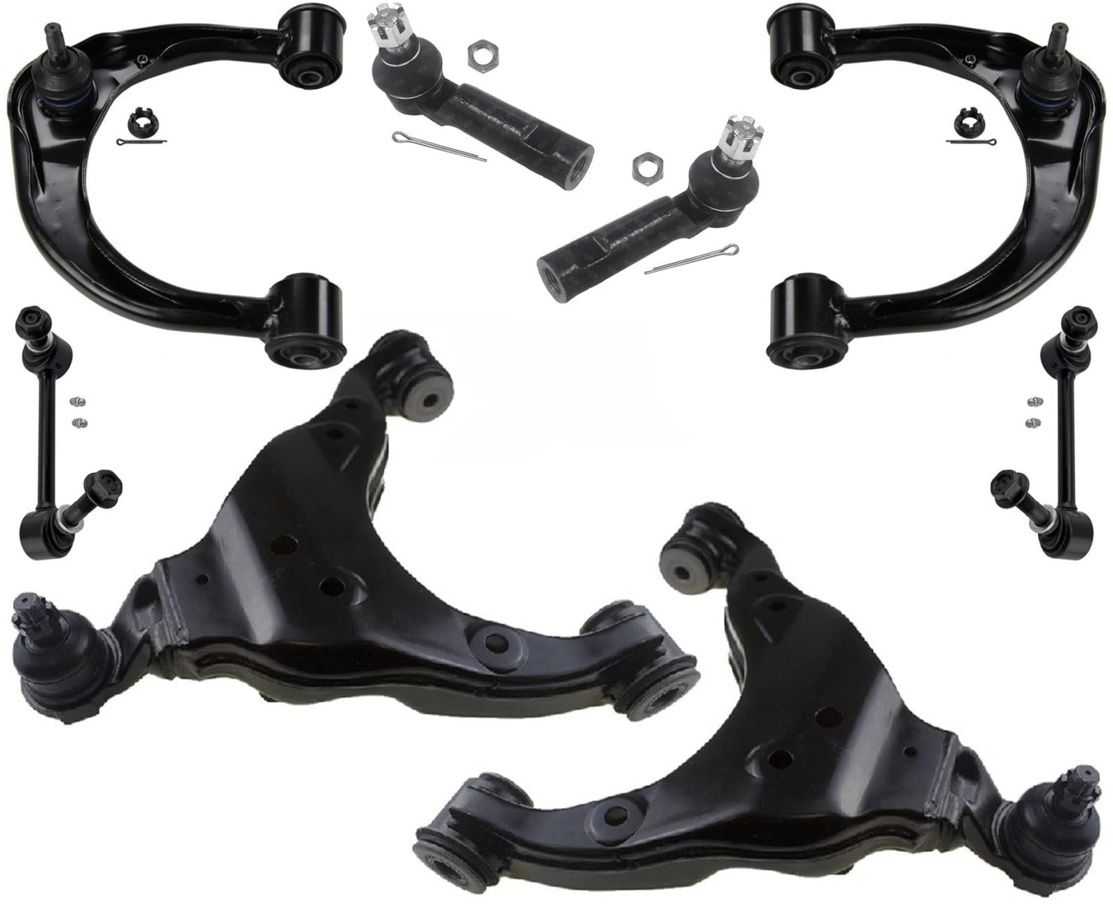 Front Upper Lower Control Arms Tie Rods Links BJ Fits 2016-2020 Toyota ...