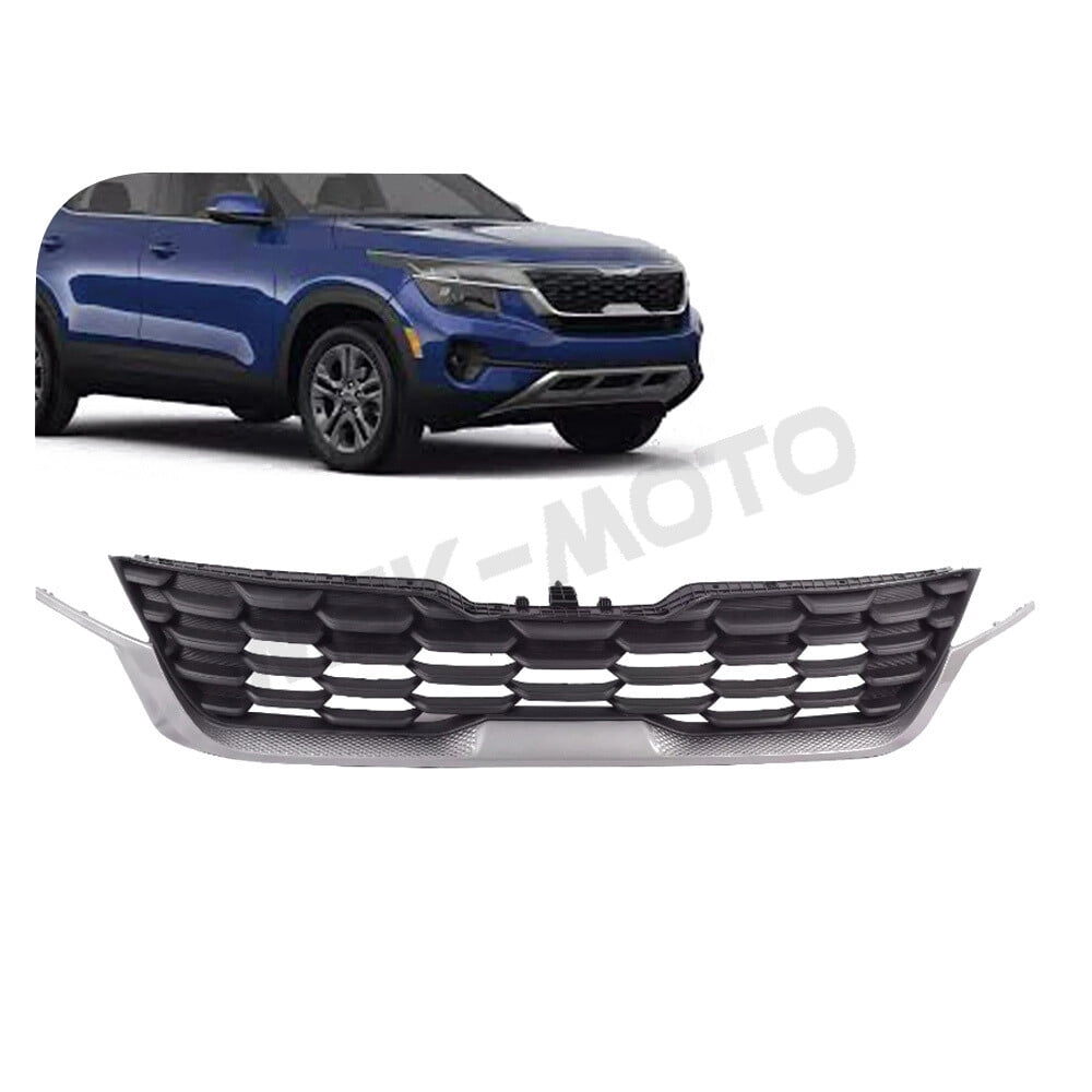Front Upper Radiator Grille Sliver 86350Q5000 Fits Kia Seltos 2021 2022 ...