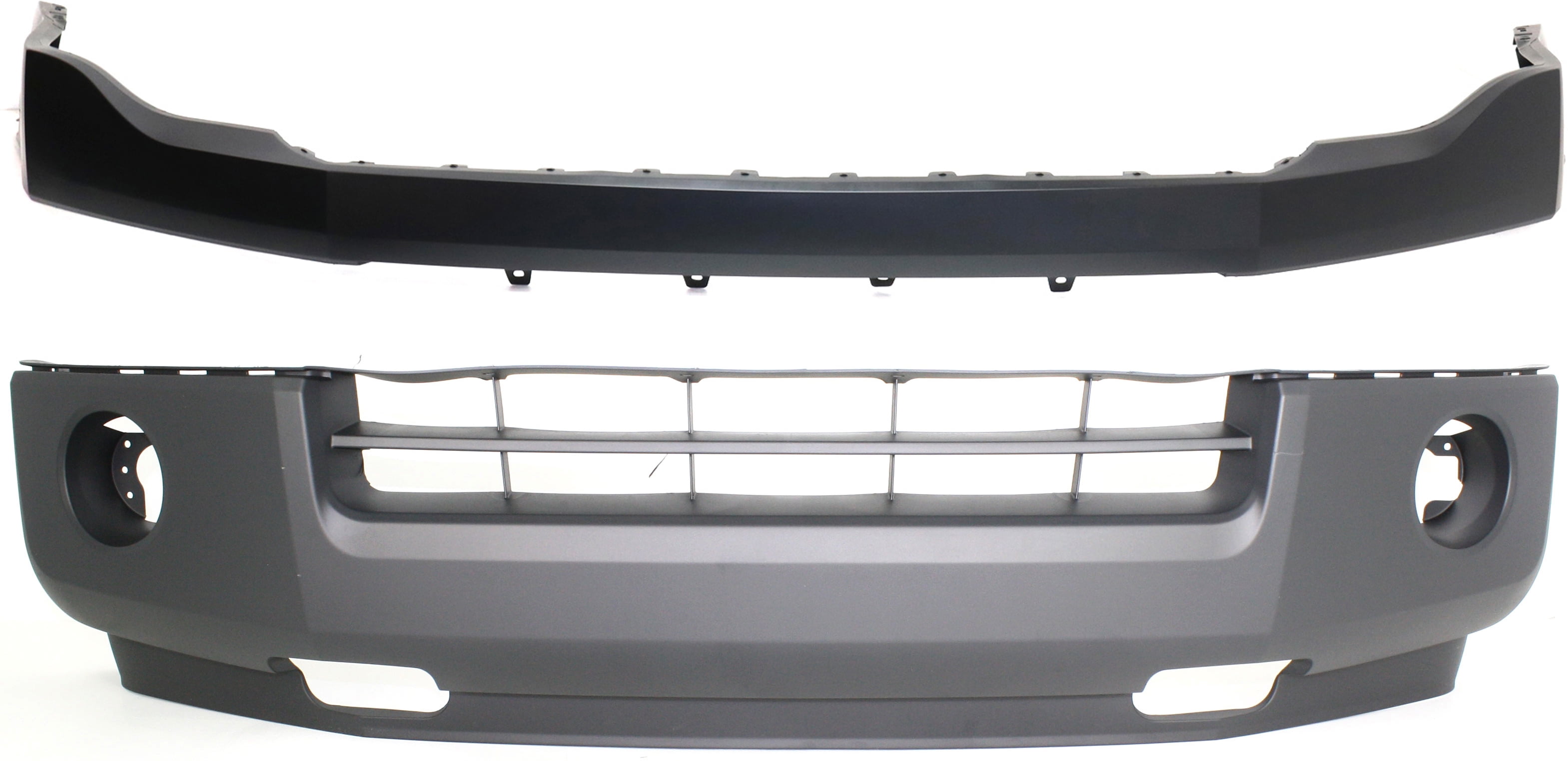 Front Upper and Lower Bumper Covers Primed top; Textured Bottom For ...