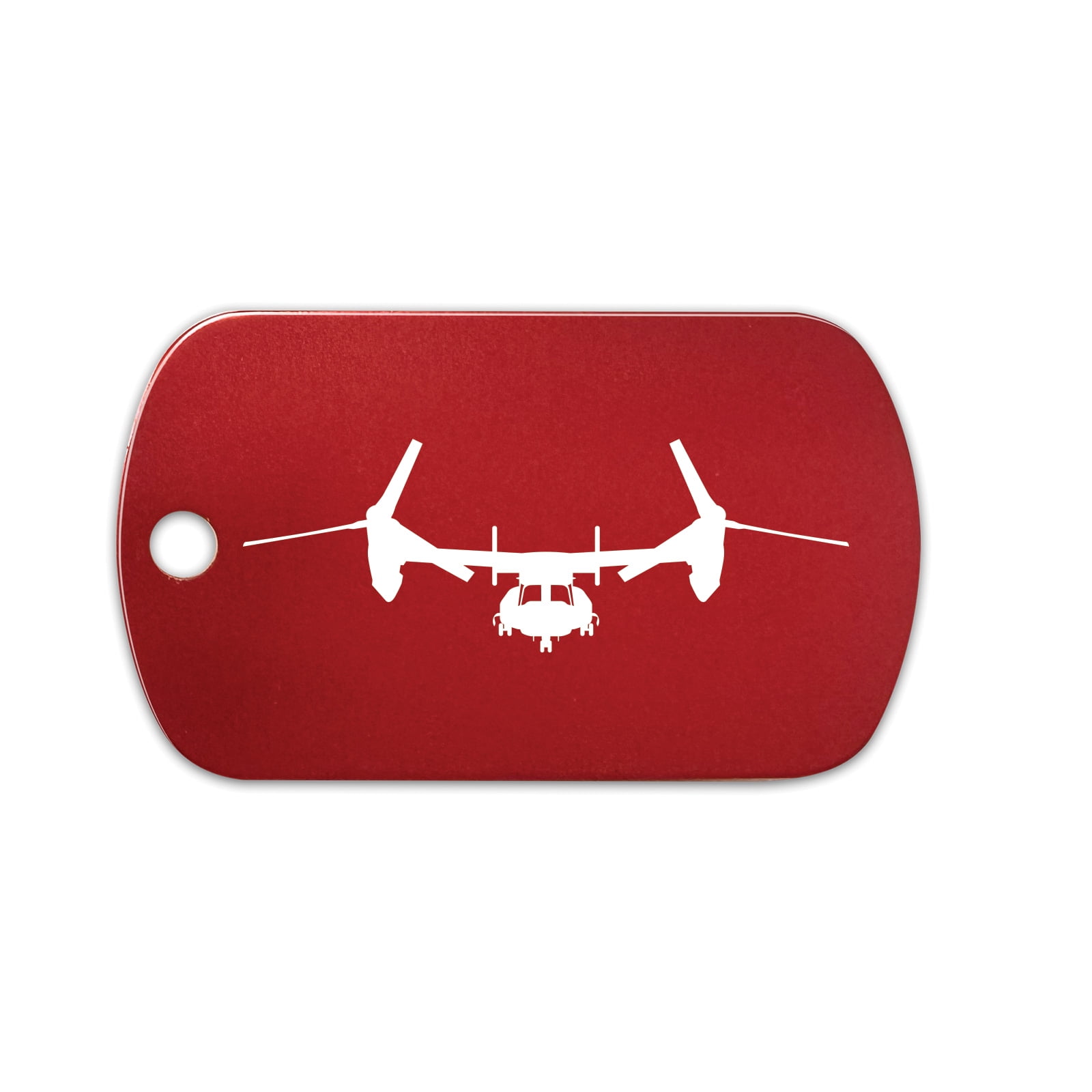 Front V-22 Osprey GI Dog Tag Aluminum Keychain stol vtol vertical ...