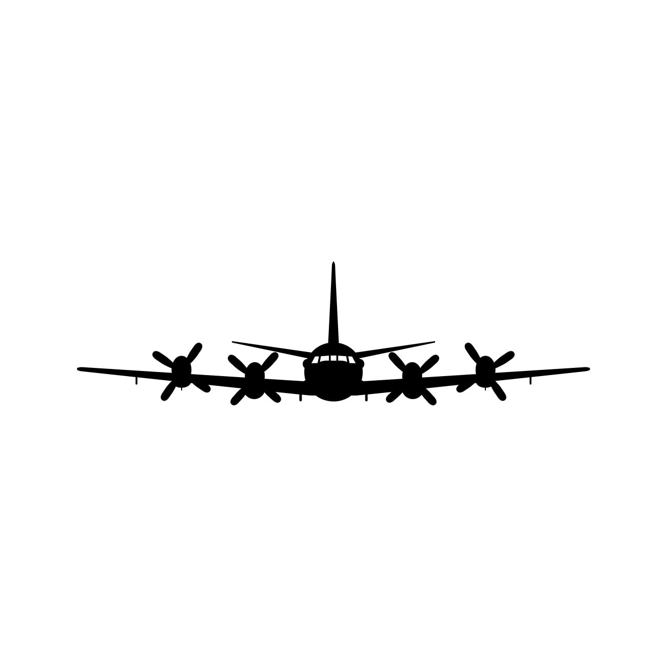 Front View P-3 Orion Sticker Decal Die Cut - Self Adhesive Vinyl ...