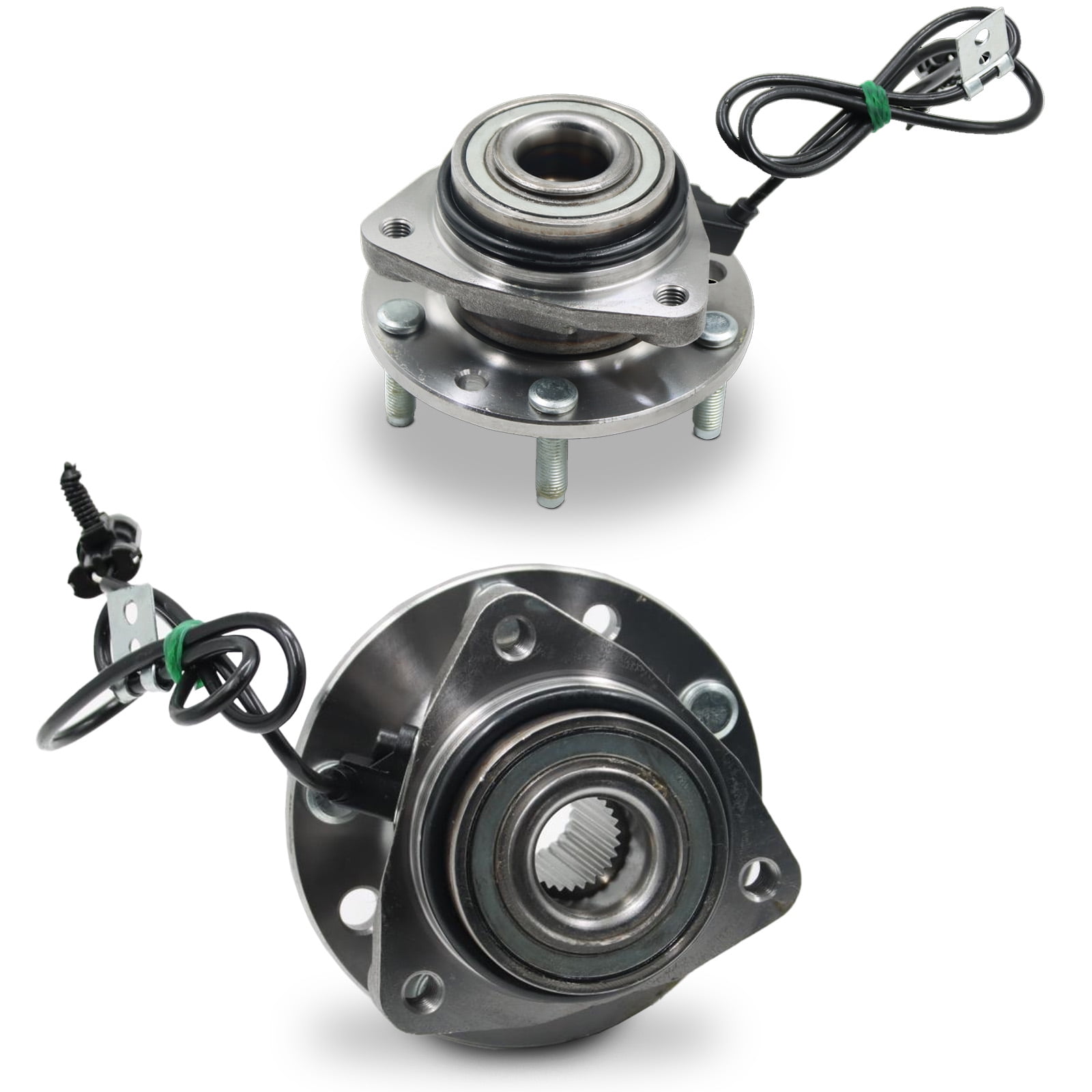 Front Wheel Assembly (Pack of 2) - 5 Lug with Sensor - Steel ...