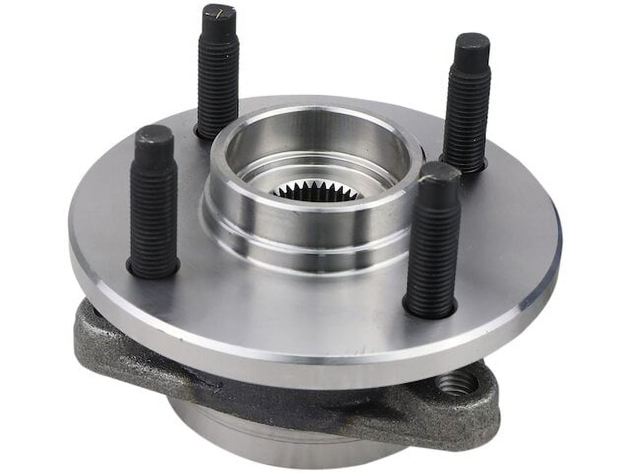 Front Wheel Bearing Hub Assembly - 4-Studs - Compatible with 2003 - 2007 Saturn Ion with Non-ABS ...