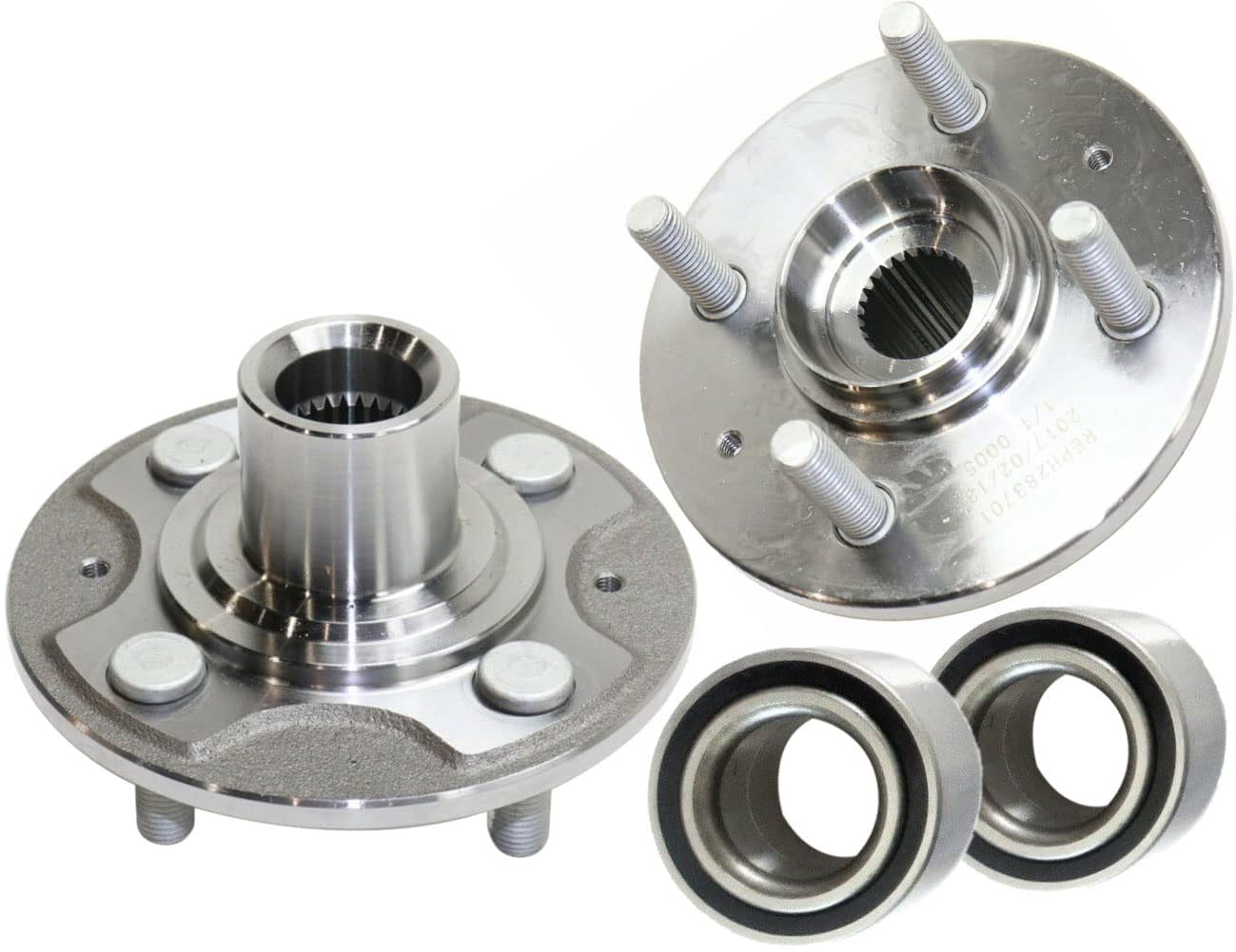 Front Wheel Bearing Hub Assembly Fit 2001 2002 2003 2004 2005 Honda Civic Wheel Bearing(2 Pack ...