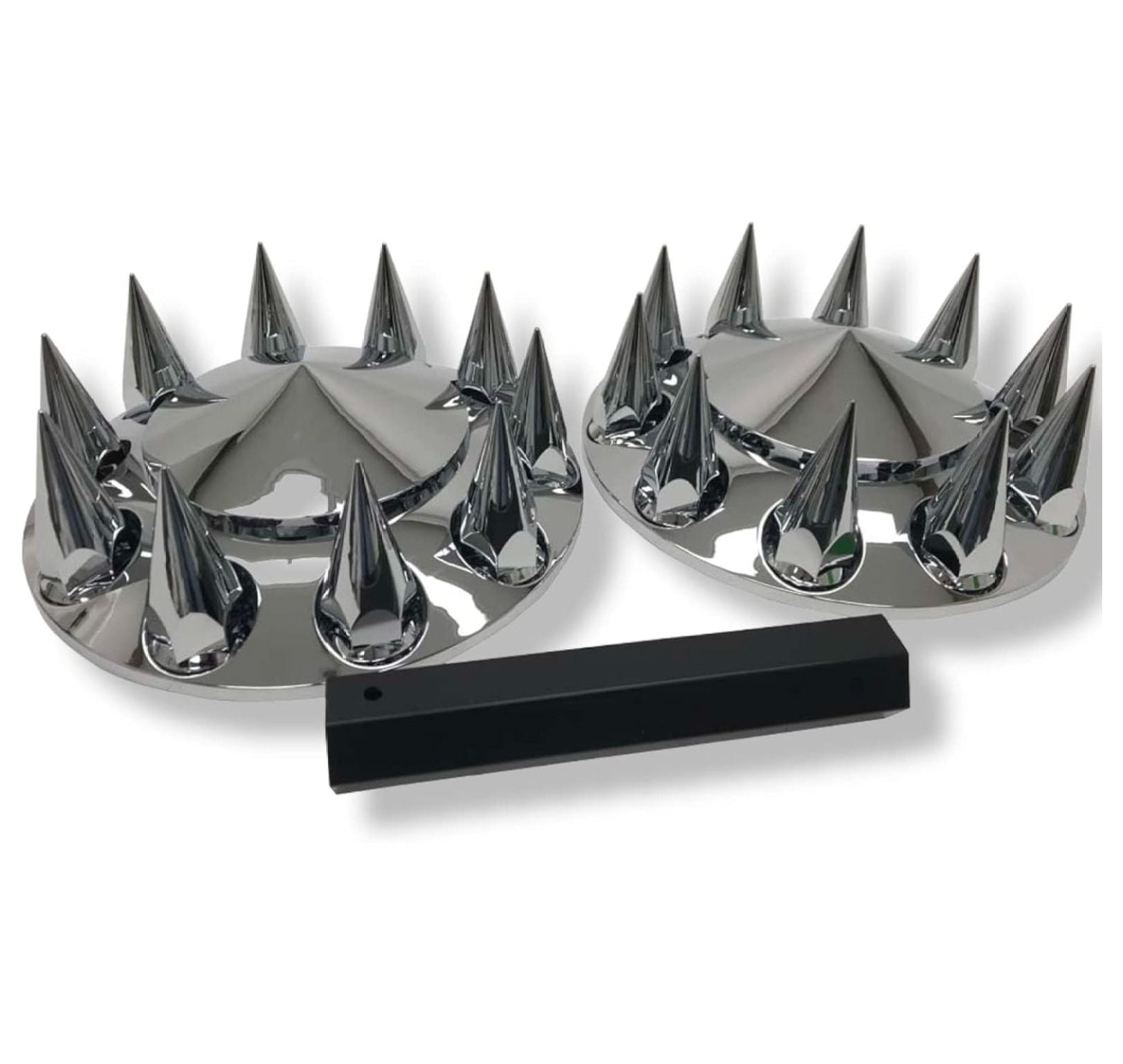 Front Wheel Covers 33mm Hub Semi Plastic Spiked Pair Nut Covers 1-Pair ...