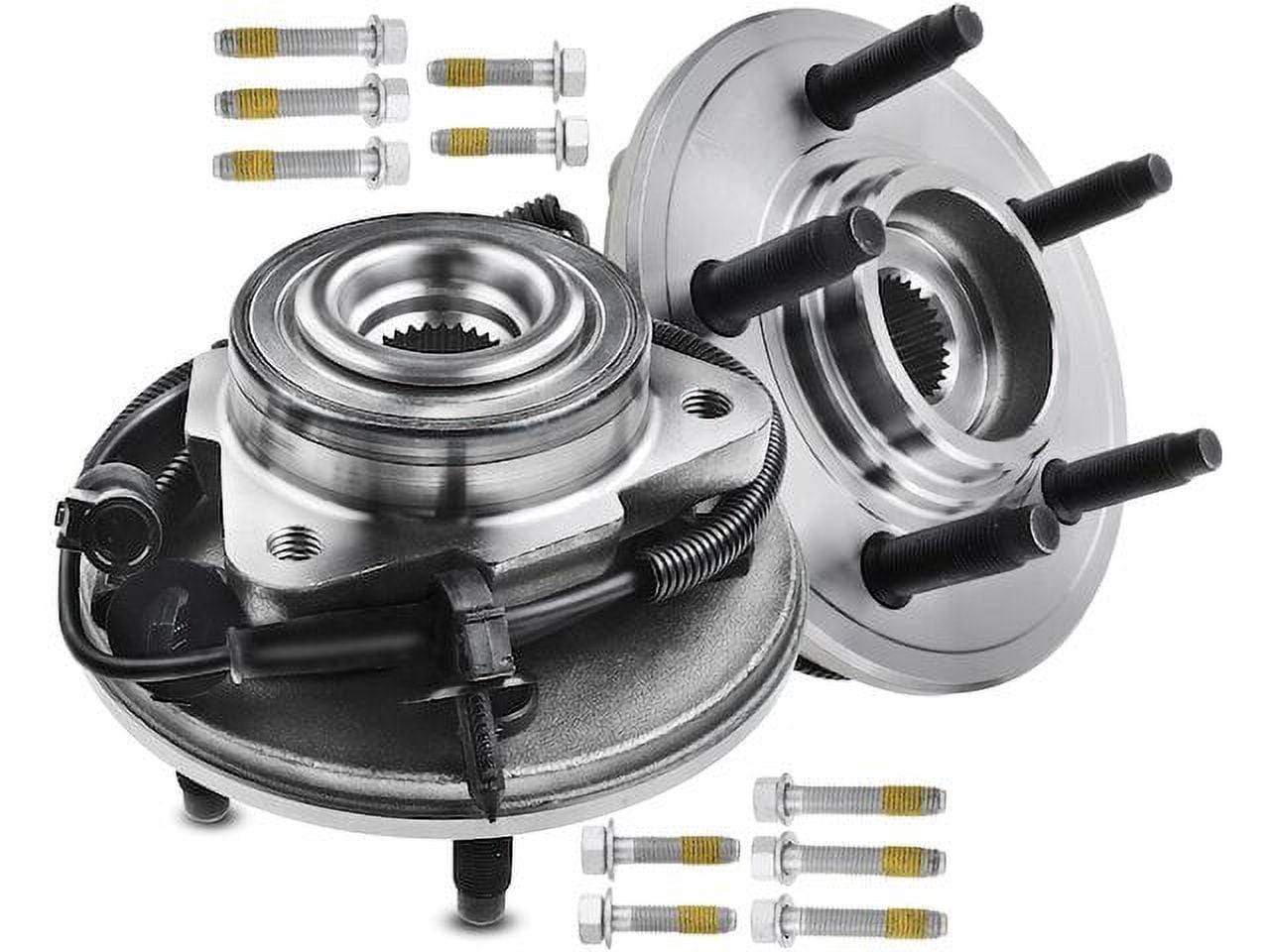 Front Wheel Hub Assembly Set 2 - Compatible with 2002 - 2005 Ford ...