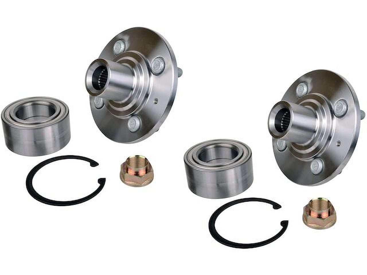 Front Wheel Hub Assembly Set - Compatible with 2001 - 2005 Honda Civic ...