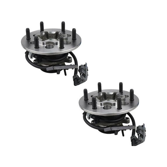 Front Wheel Hub Assembly Set - Compatible with 2004 - 2008 Chevy ...