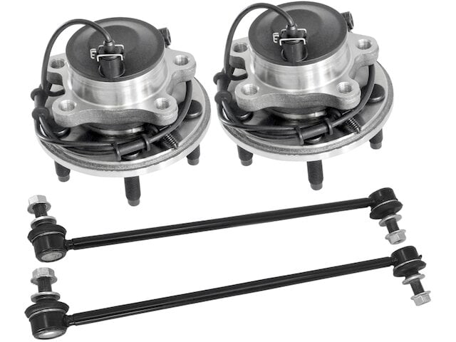 Front Wheel Hub Assembly Set - Compatible with 2010 - 2016 Toyota Prius ...