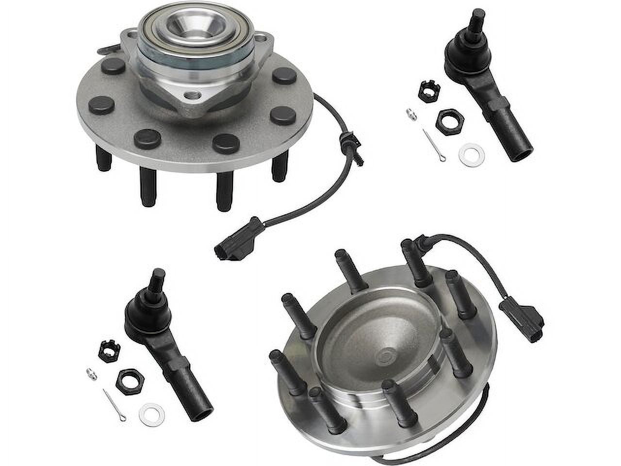 Front Wheel Hub Assembly and Tie Rod End Kit - Compatible with 2003 ...