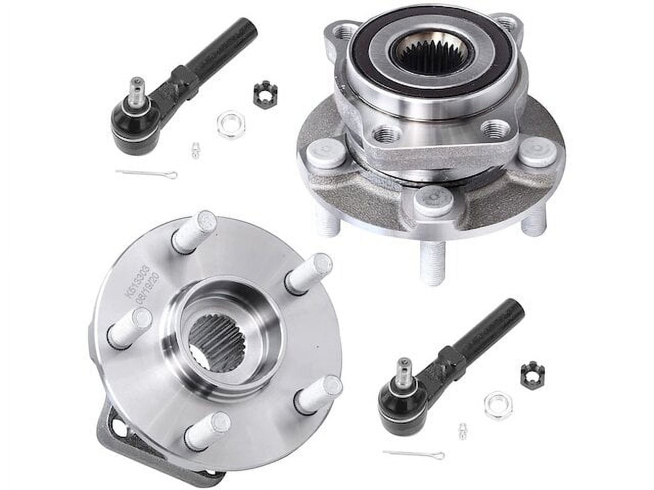 Front Wheel Hub Assembly and Tie Rod End Kit - Compatible with 2009 ...
