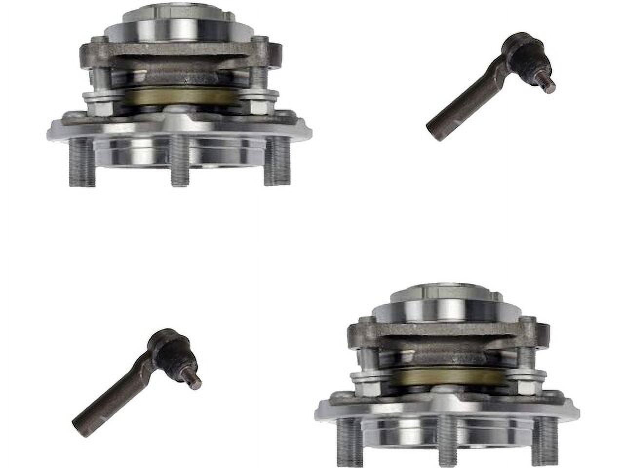 Front Wheel Hub Assembly and Tie Rod End Kit - Compatible with 2010 ...