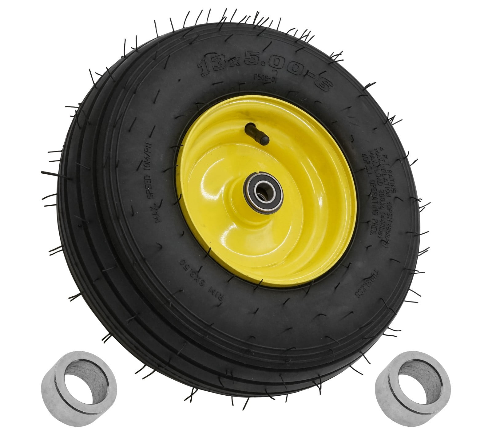 Front Wheel & Tire w/ Caster for John Deere SST15 SST16 SST18 Z225 Z245 Z355 - Walmart.com
