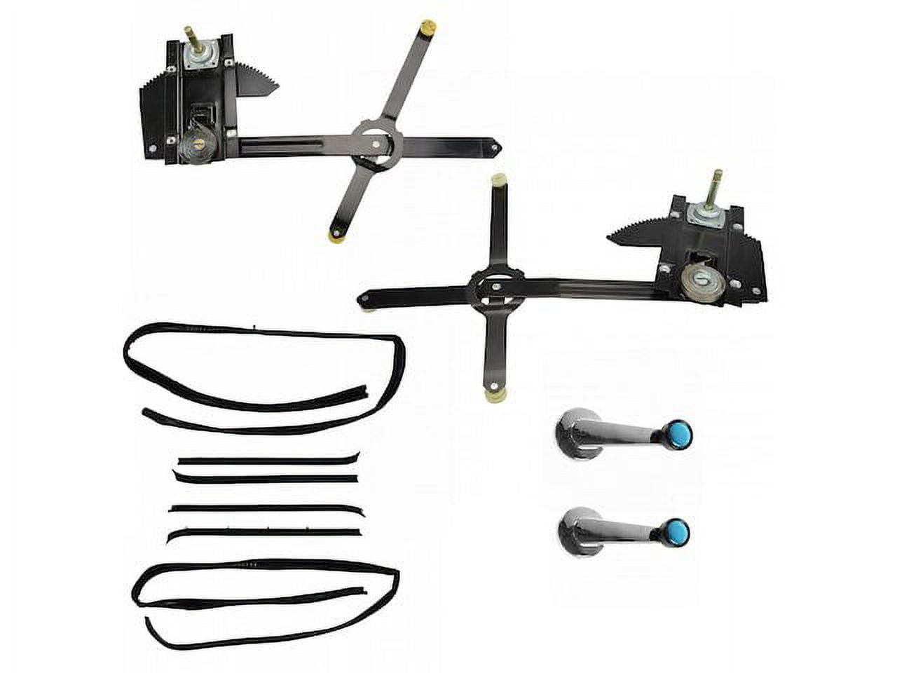 Front Window Regulator Kit 10 Piece - Compatible with 1981 - 1986 Chevy ...
