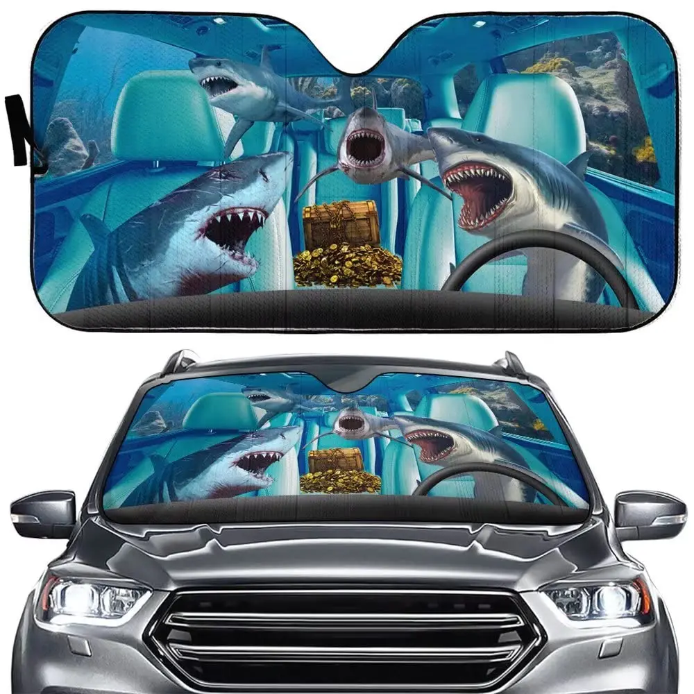 Front Window Sun Shade Treasure Chest Car Sun Shield Windshield Sun ...